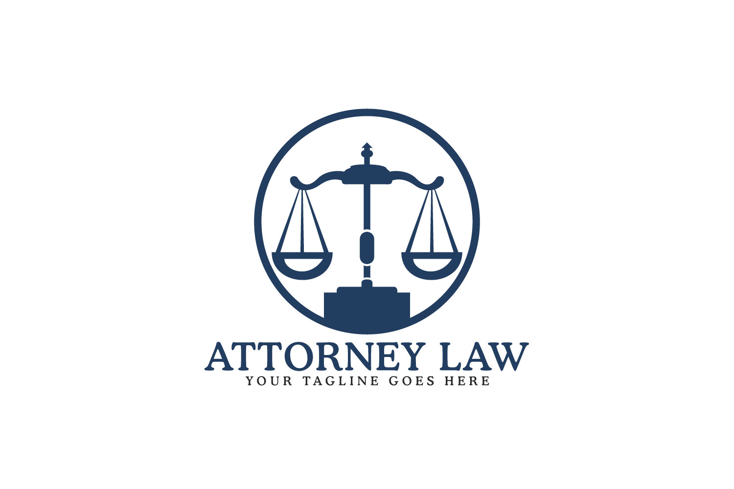 Attorney Law Logo Design.