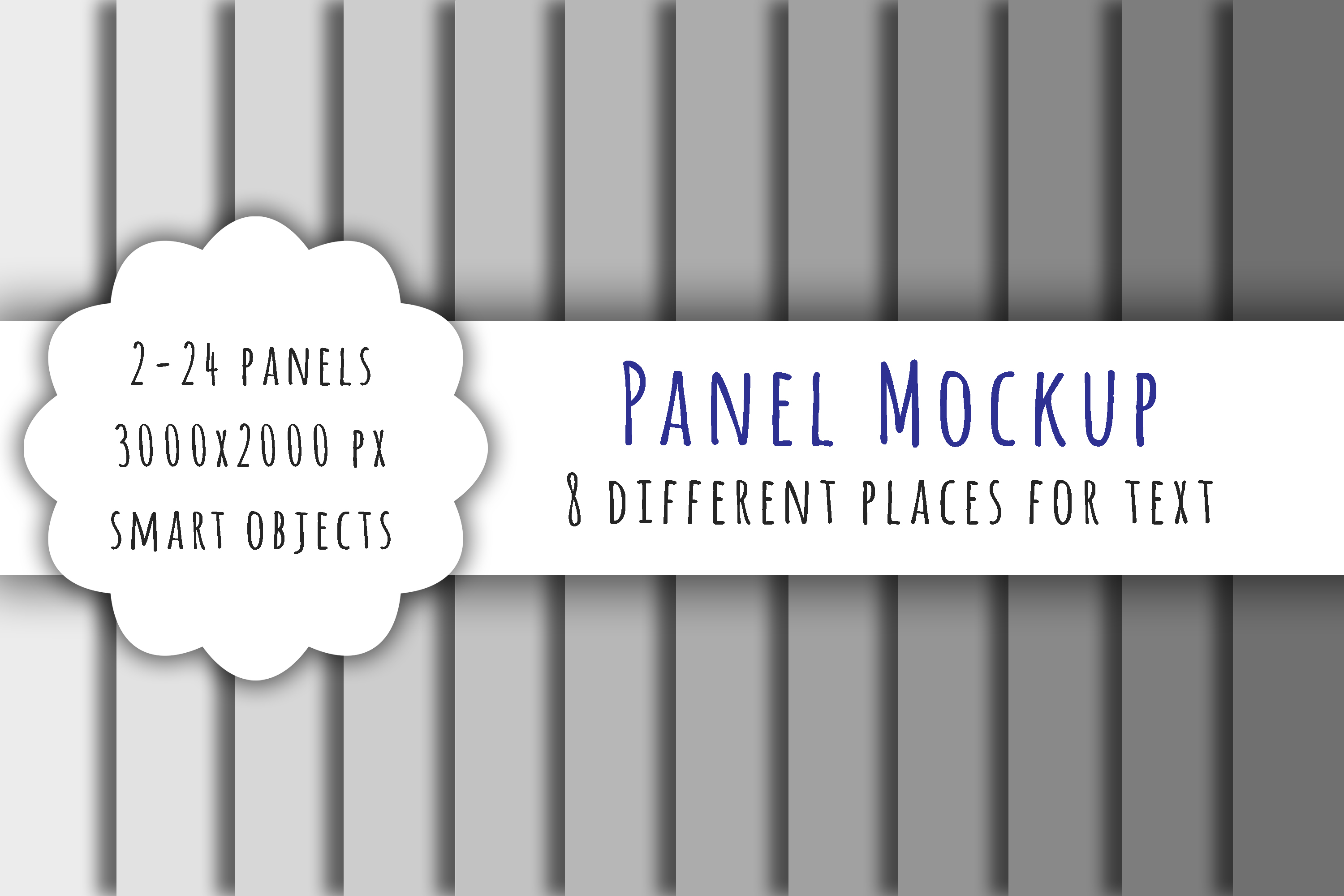 Panel mockup PSD for digital paper and backgrounds