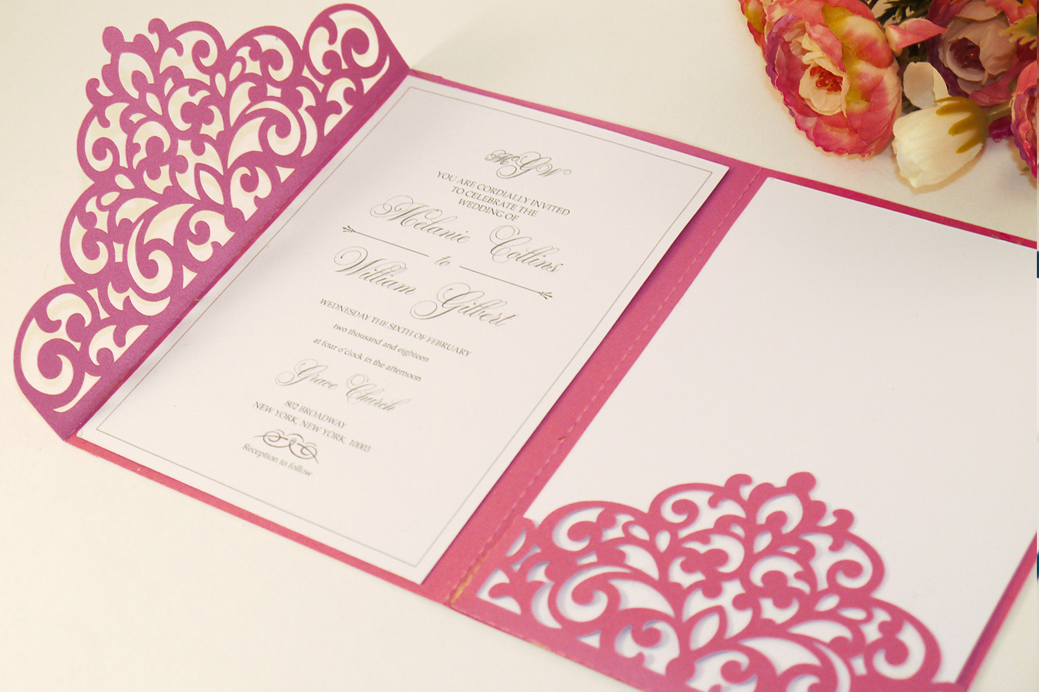 Laser Cut Invite Template