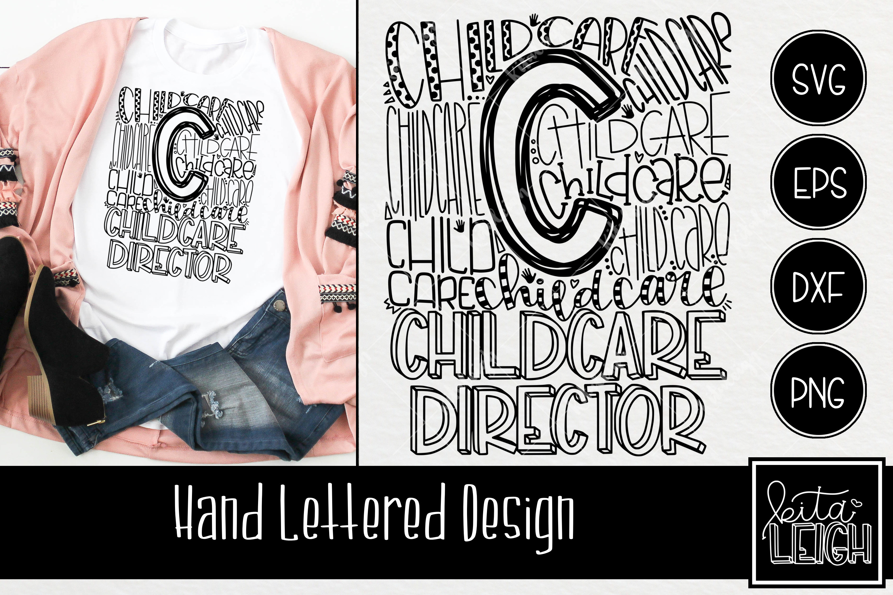 Childcare Director Typography (335690) | SVGs | Design Bundles