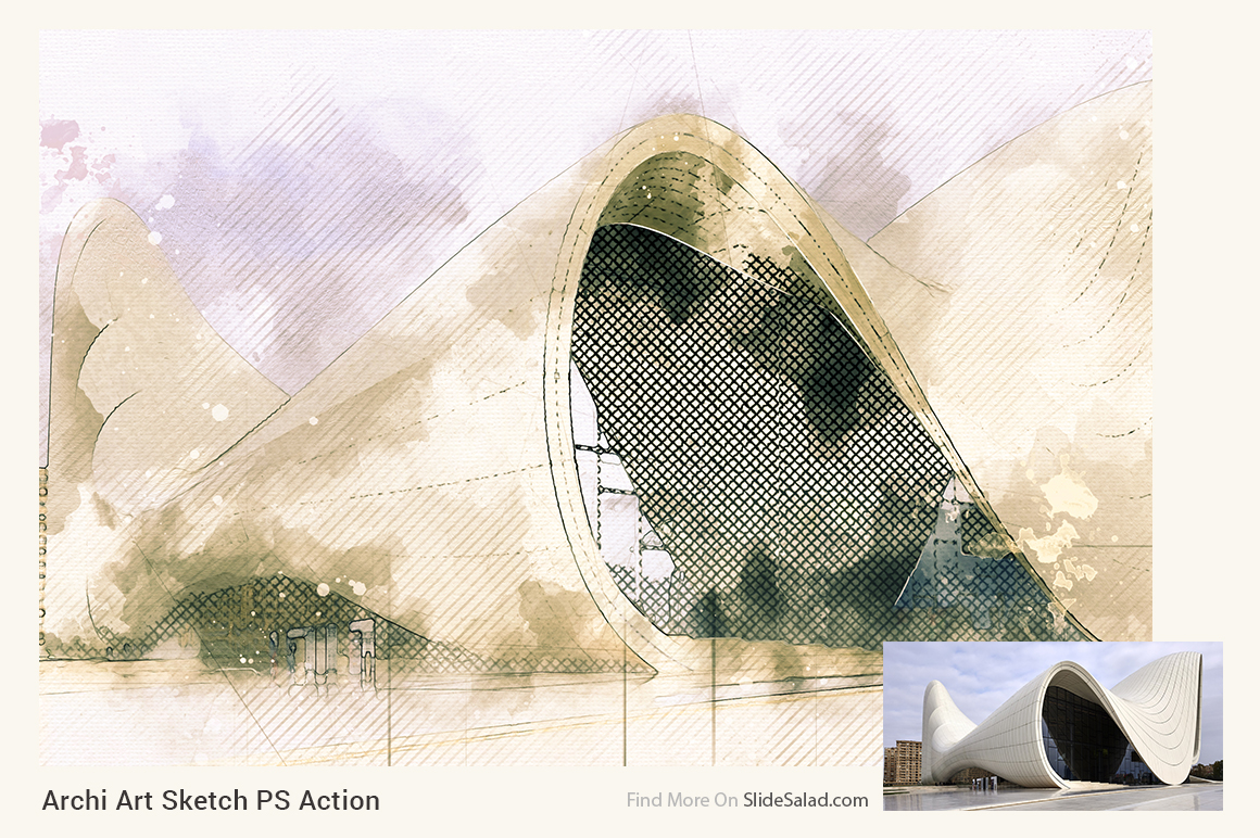 Archi Art Sketch Photoshop Action V2