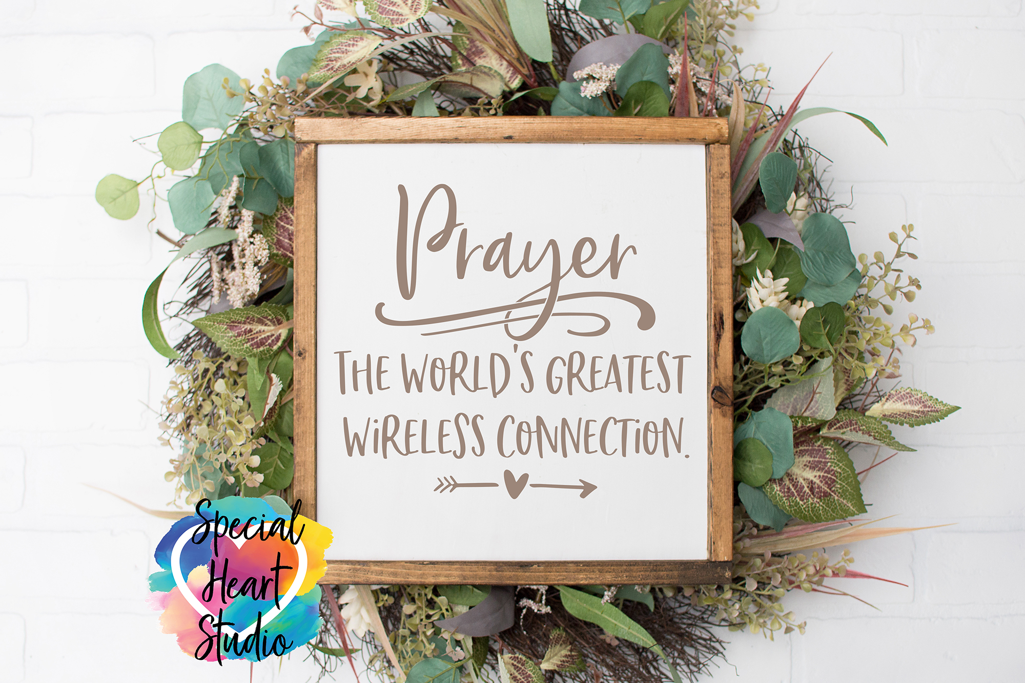 Prayer - The World's Greatest Wireless Connection - SVG Cut