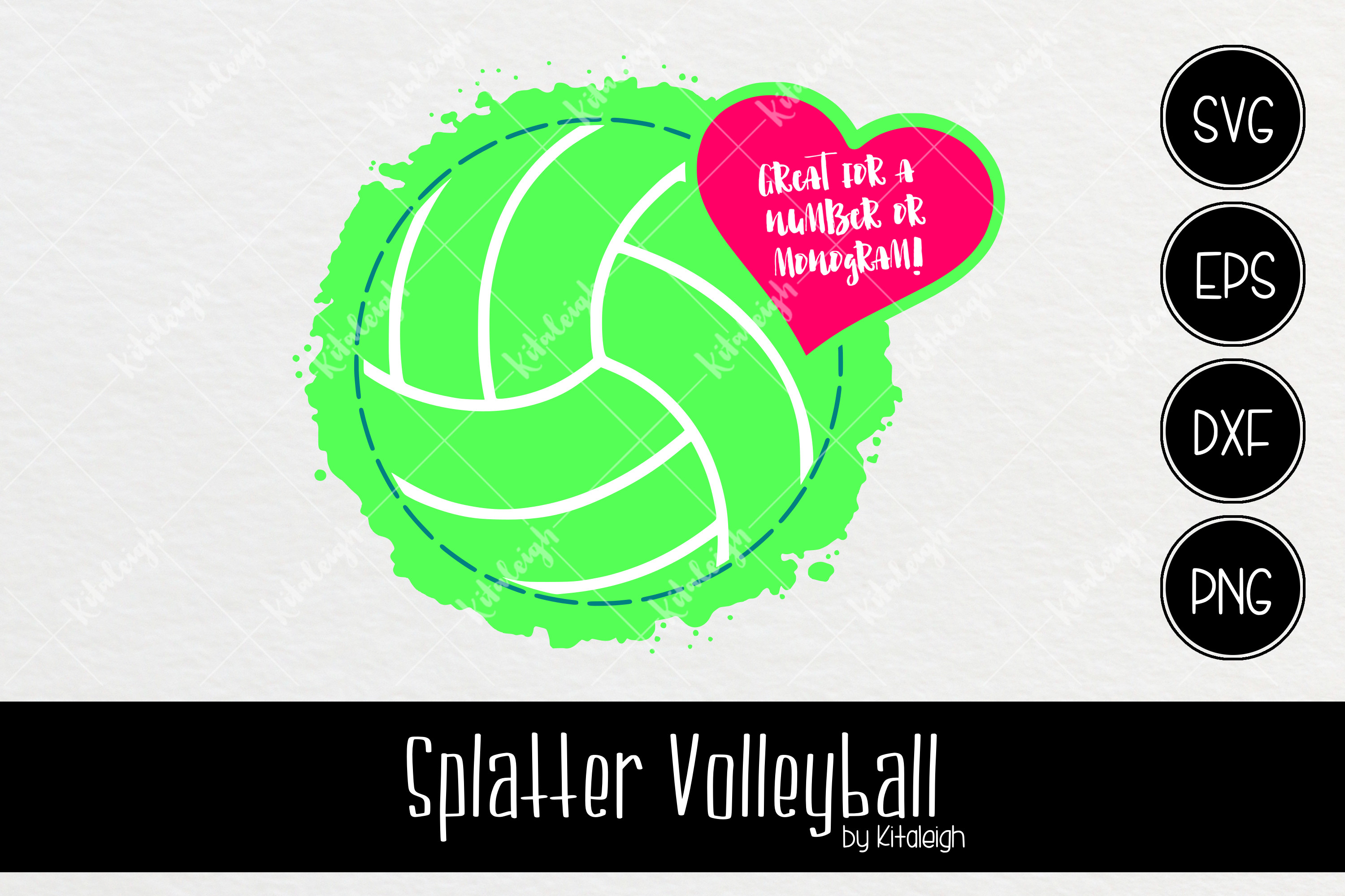Splatter Volleyball (88674) | Illustrations | Design Bundles