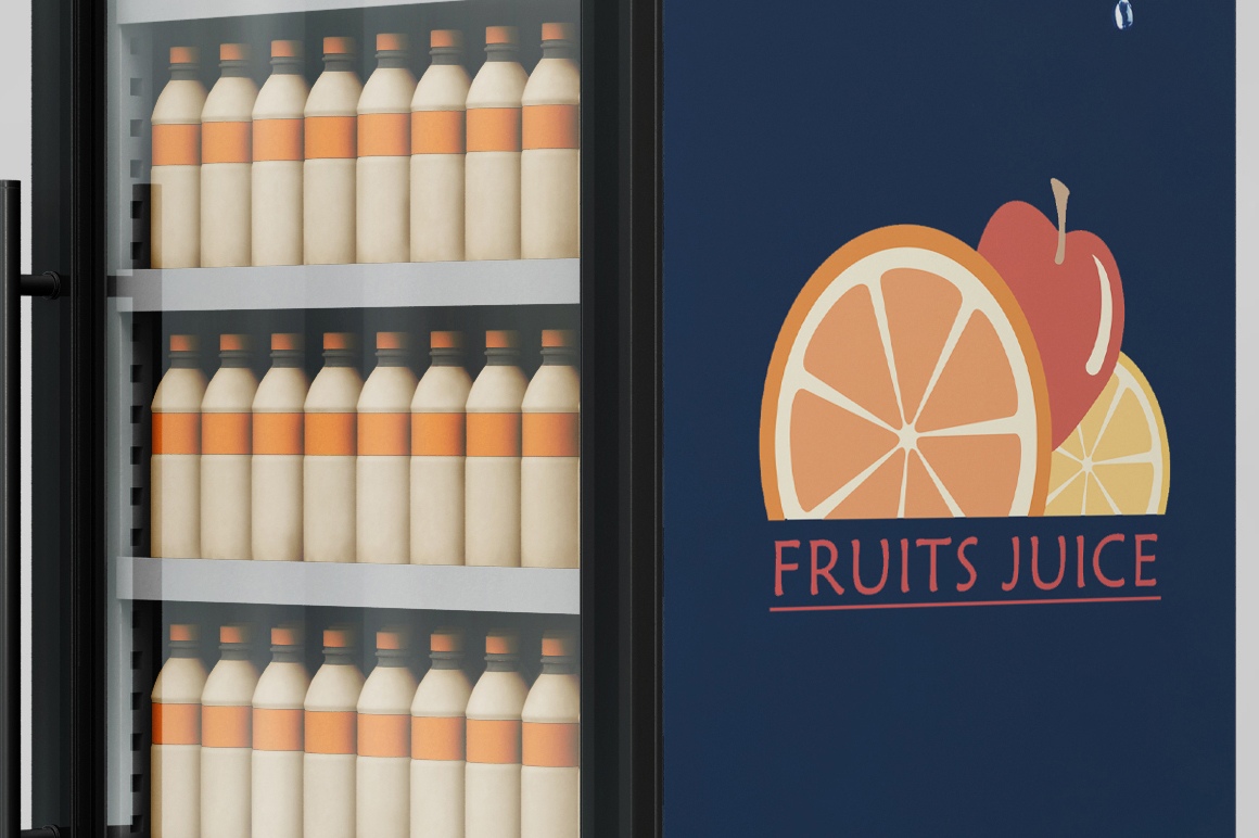 Refrigerator Mockup (35302) | Mock Ups | Design Bundles