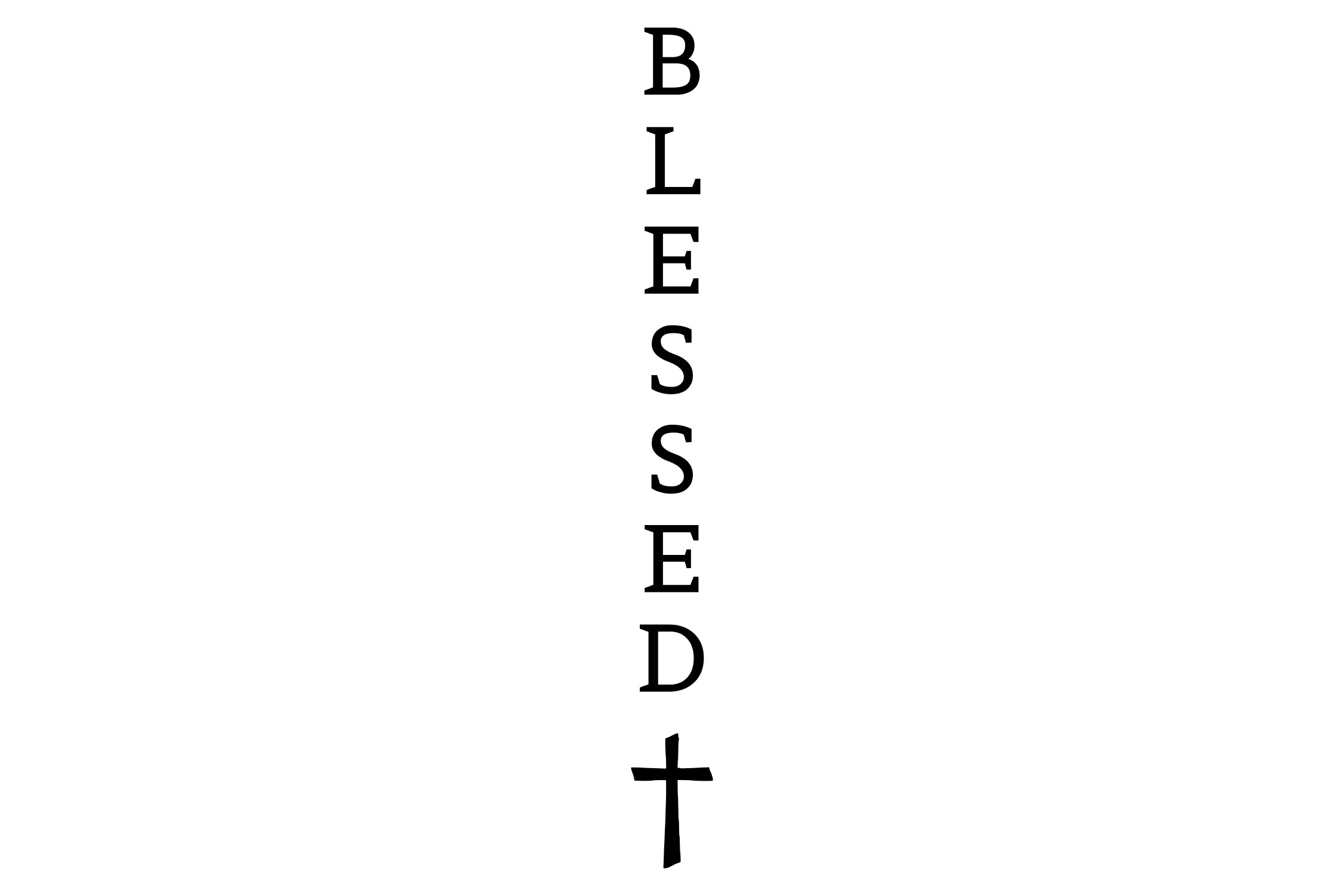 Blessed with Cross - 6 ft Vertical Sign - SVG PNG EPS (120746) | Cut ...