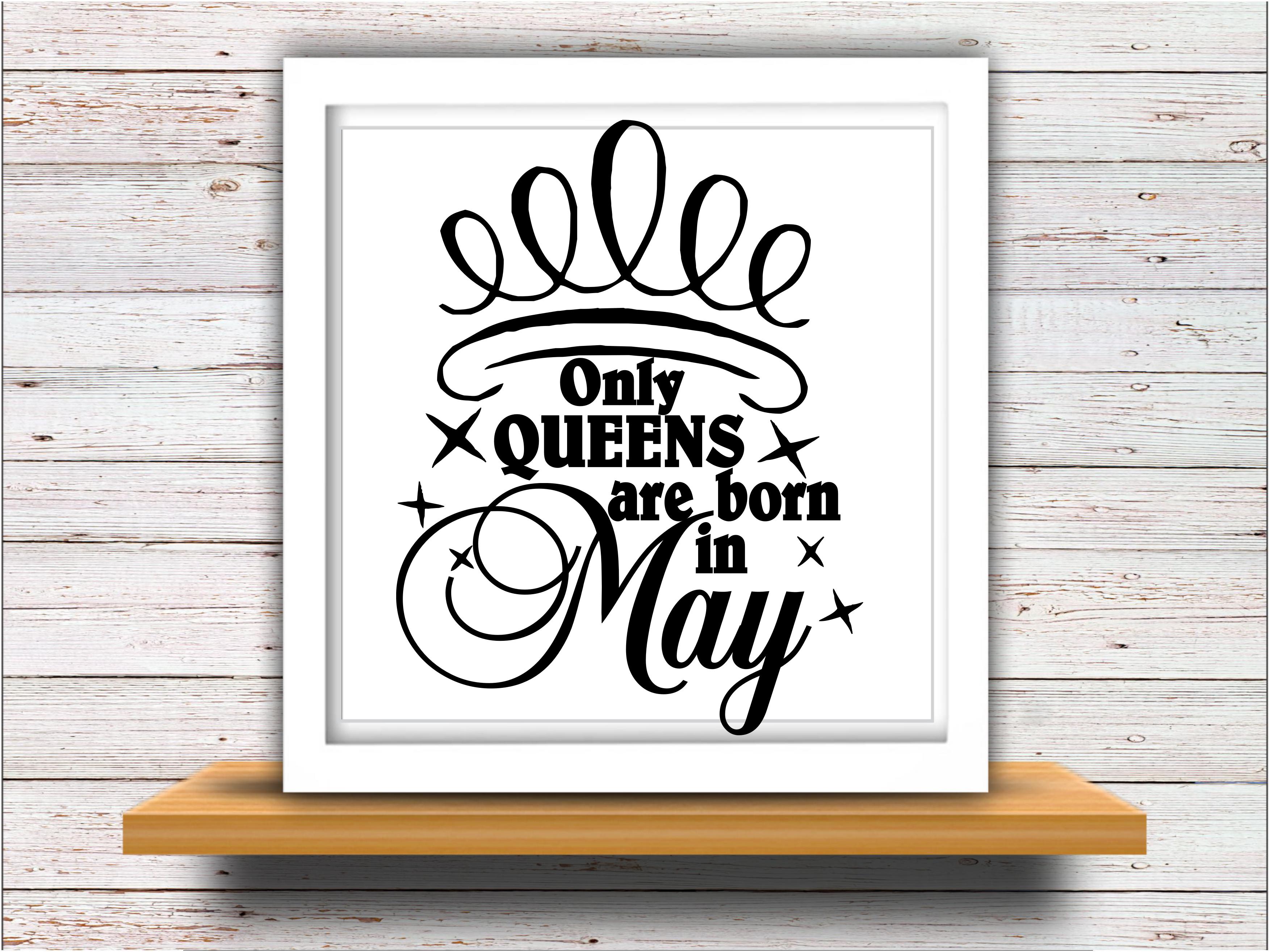 May svg SVG DXF JPEG Silhouette Cameo Cricut birthday girl svg iron on ...