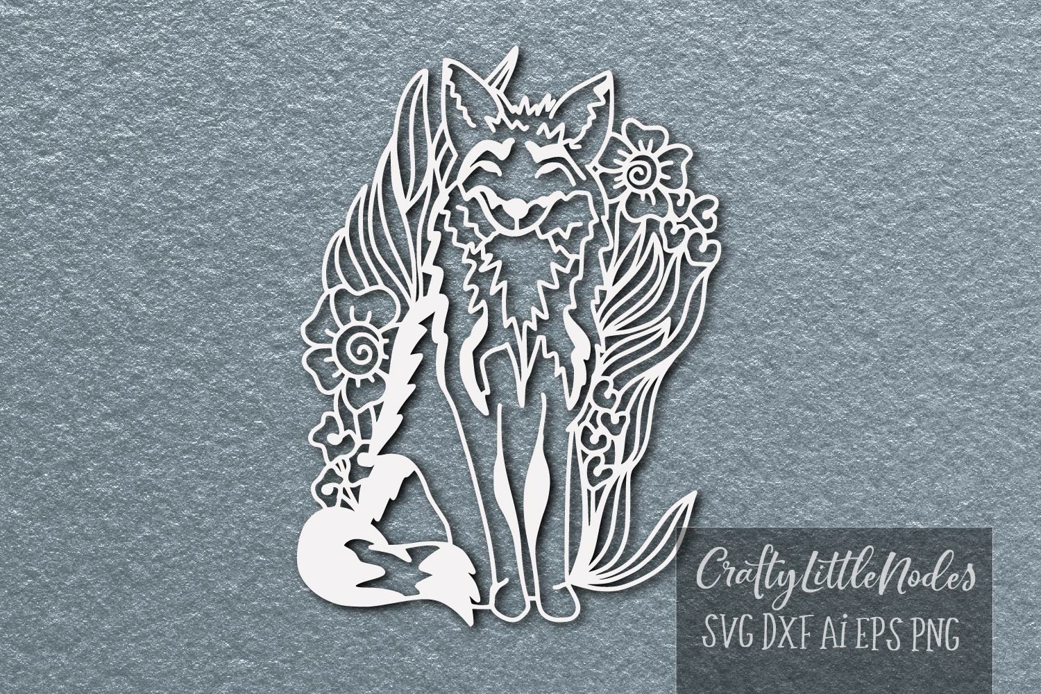Fox Paper Cut Template Hand Drawn (103563) | SVGs | Design Bundles