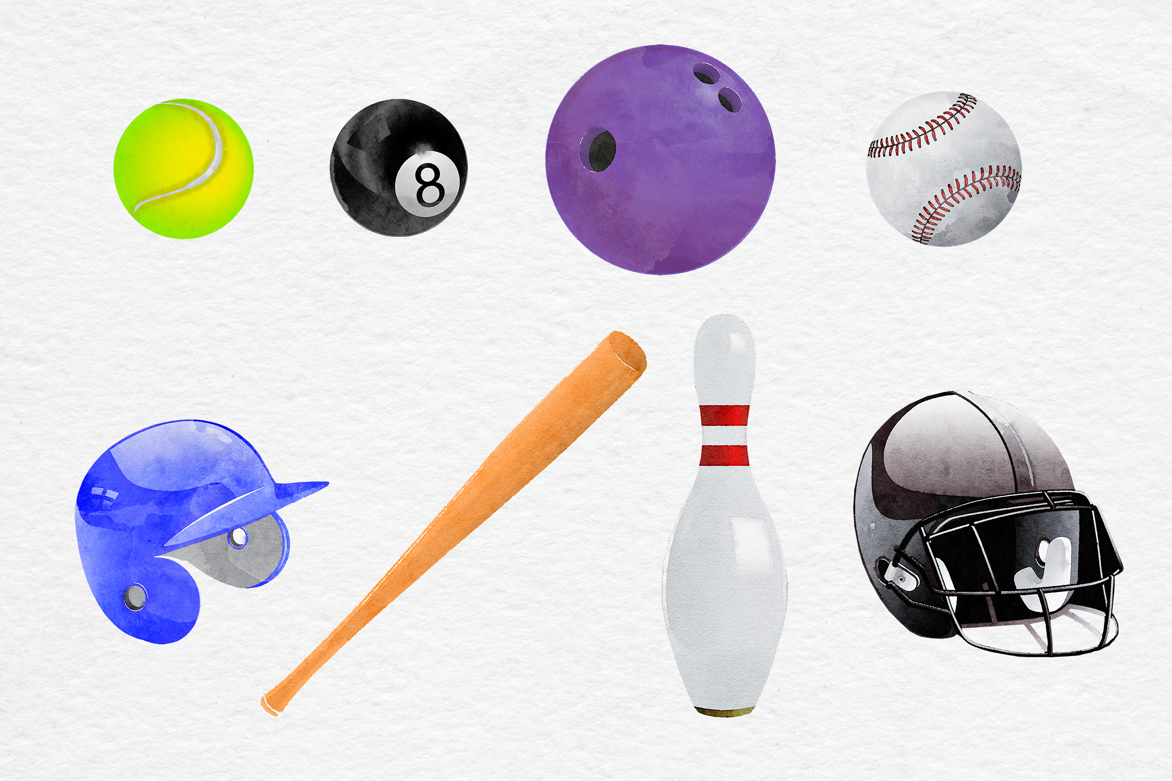 Watercolor Sport Clipart