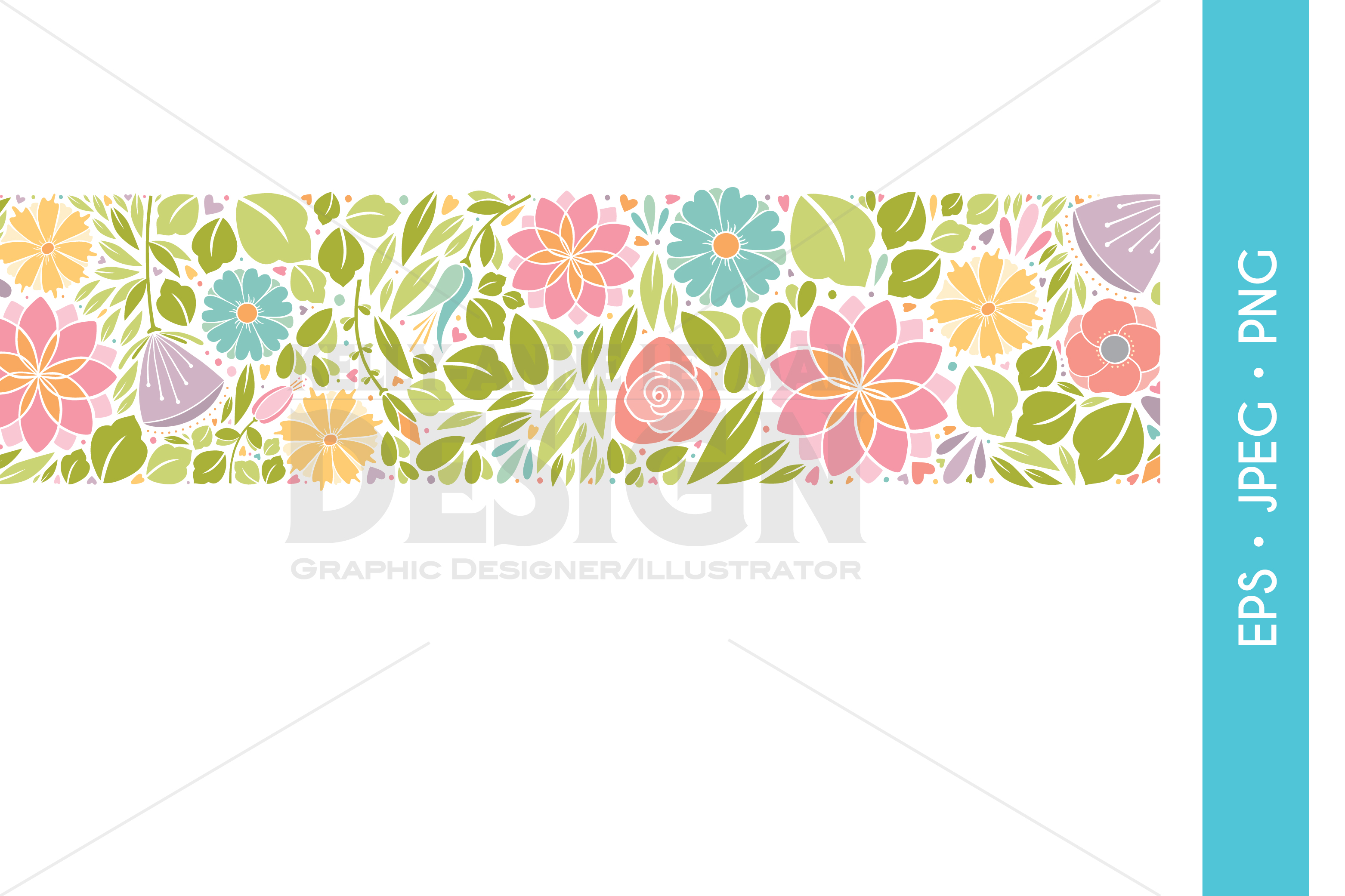 Spring Wedding Flower Party Invitation Clipart, Border (90757 ...