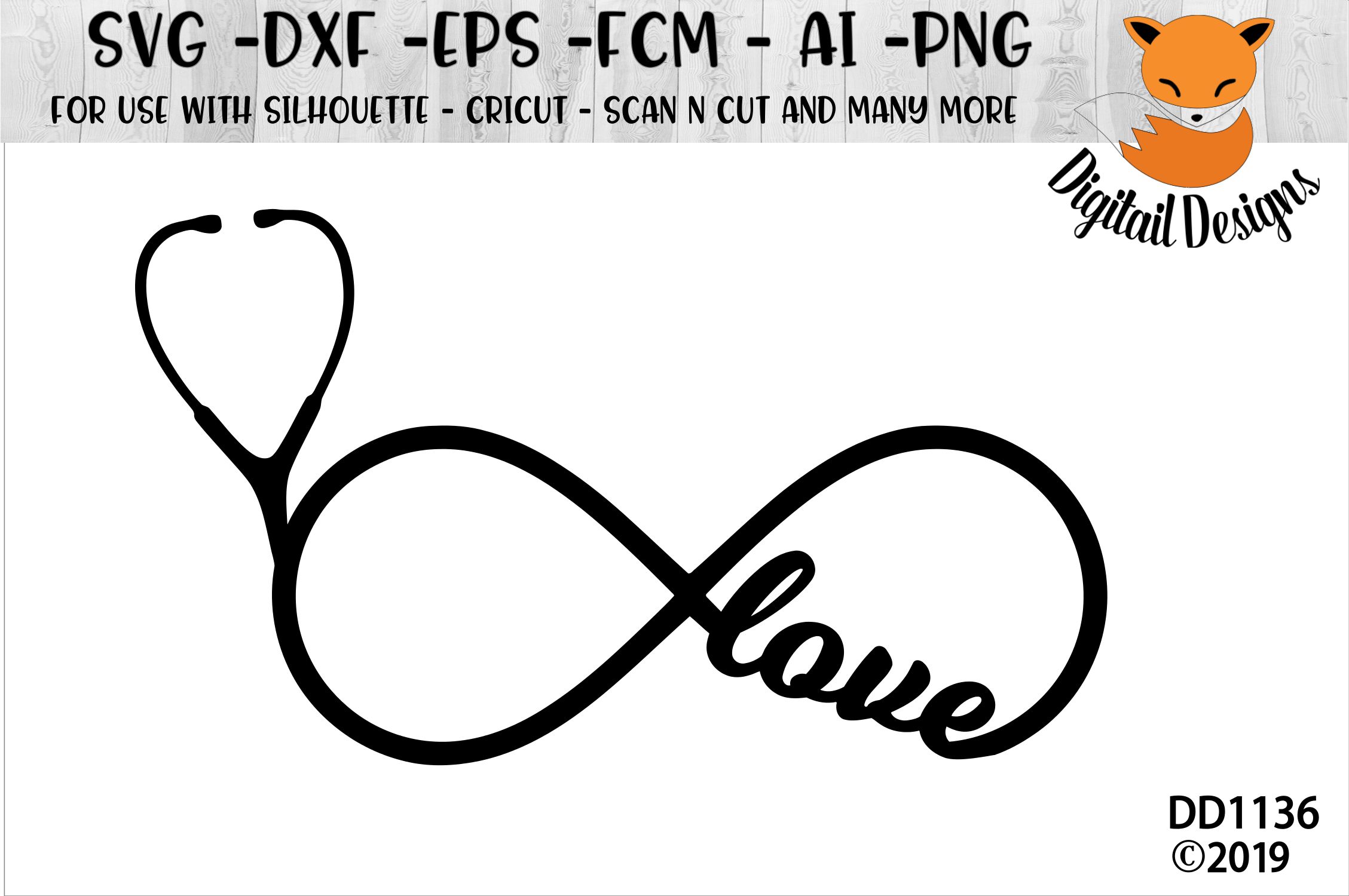 Infinity Stethoscope Nurse SVG