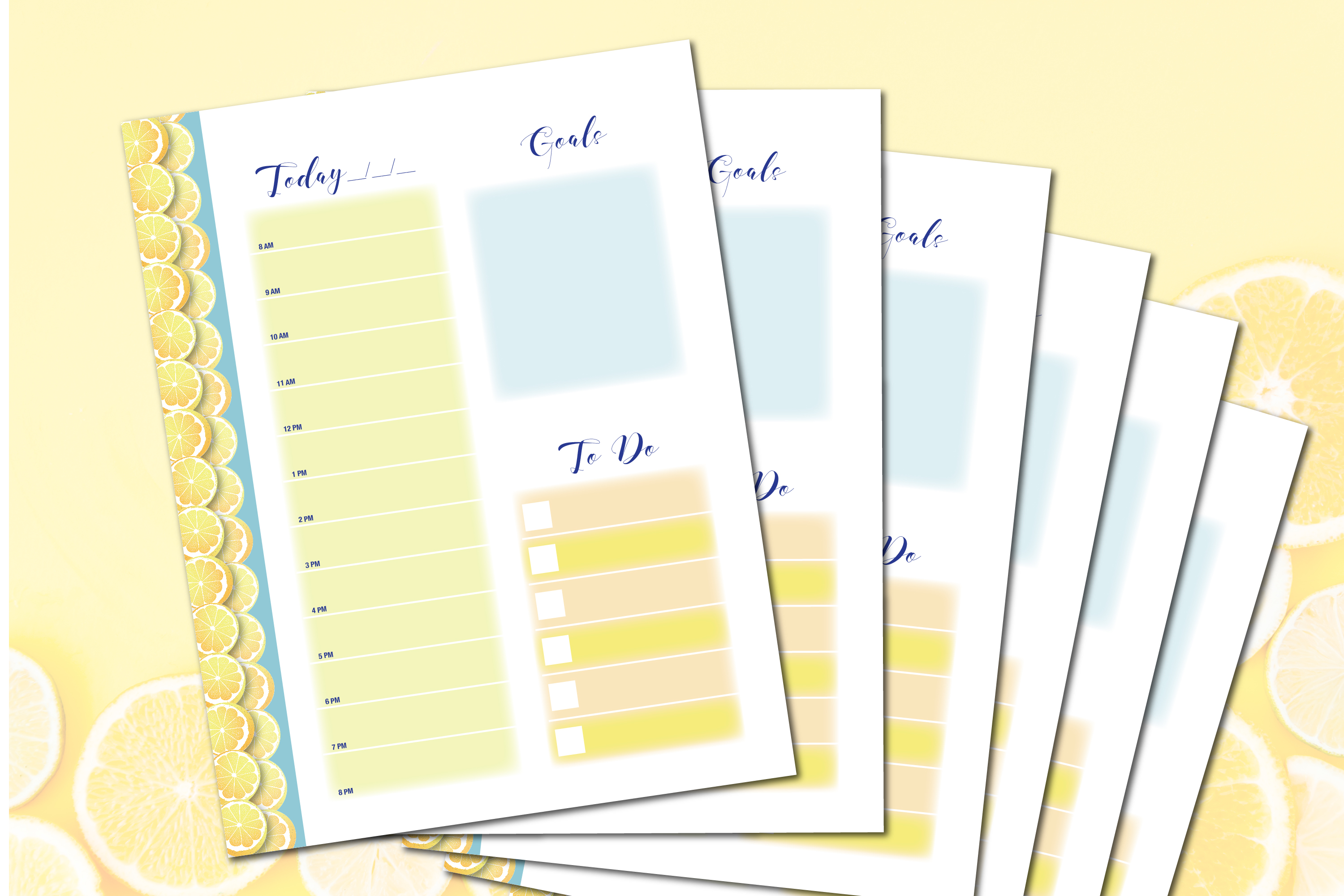 Lemon Planner Printable BUNDLE, A4, Letter and classic HP (302853 ...