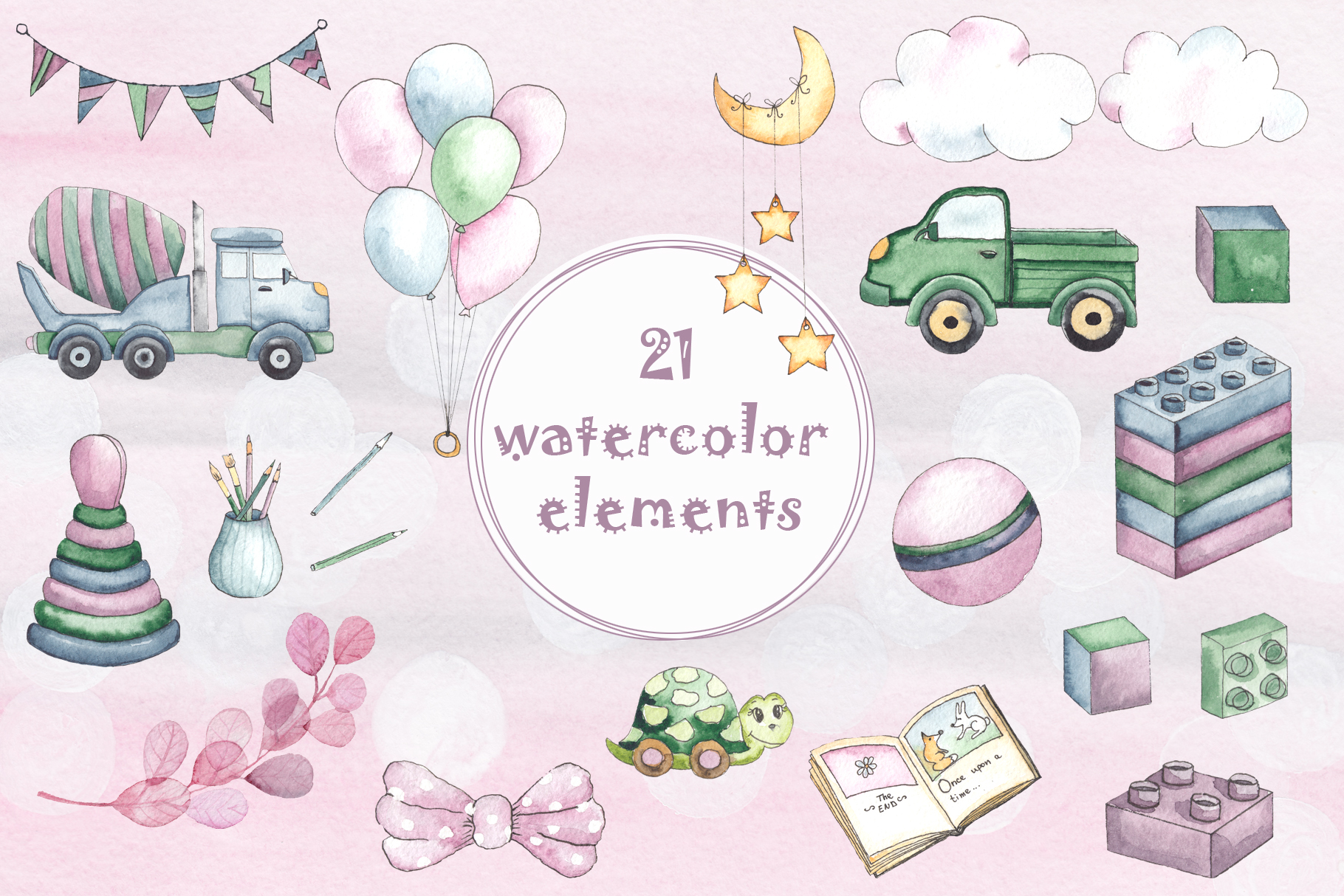 Watercolor animals BUNDLE