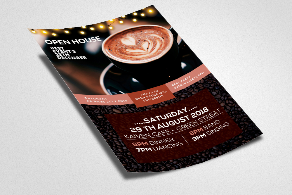 Cafe Flyer Template (149271) | Flyers | Design Bundles
