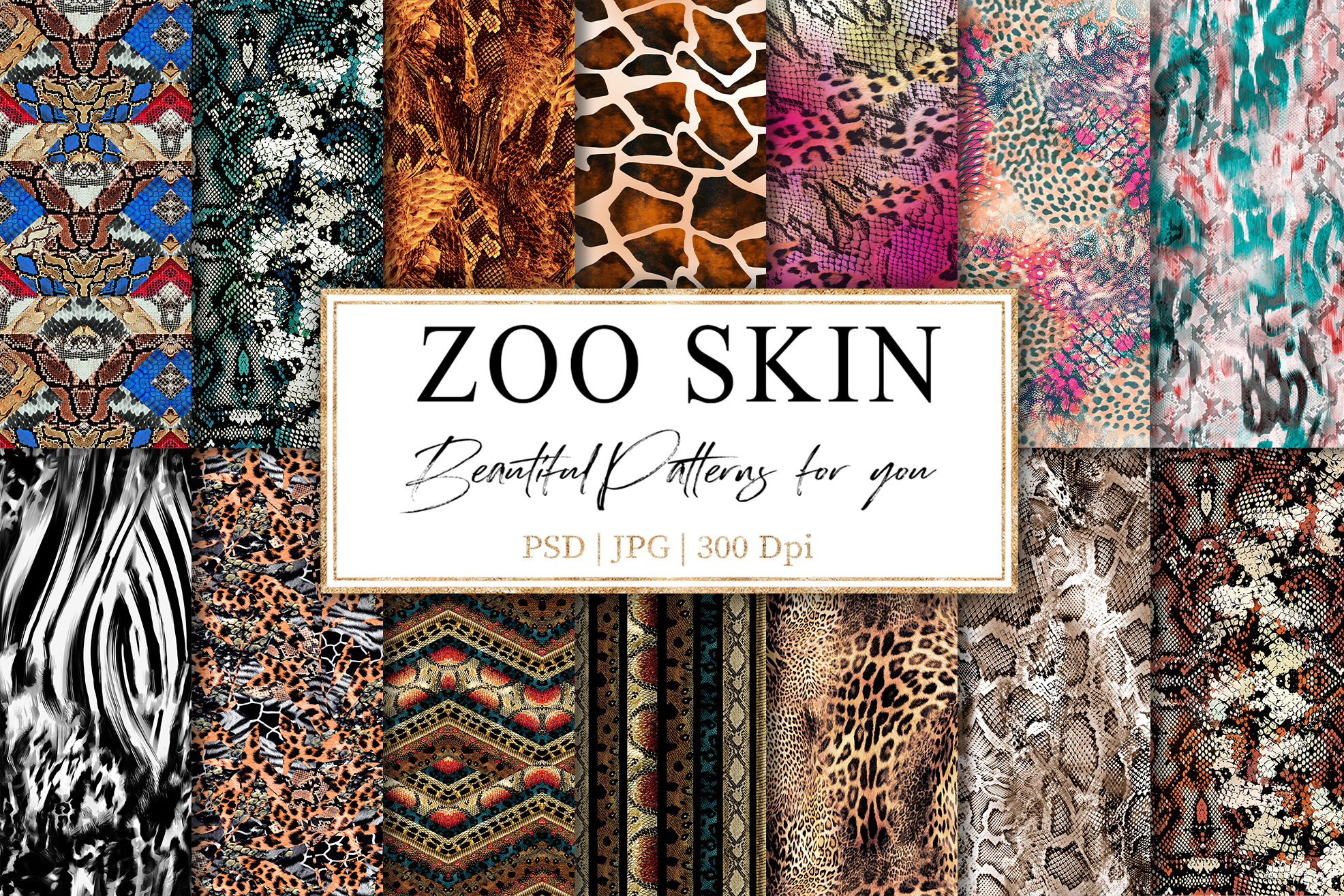 Zoo Skin |Animal Print Bundle (282749) | Patterns | Design Bundles
