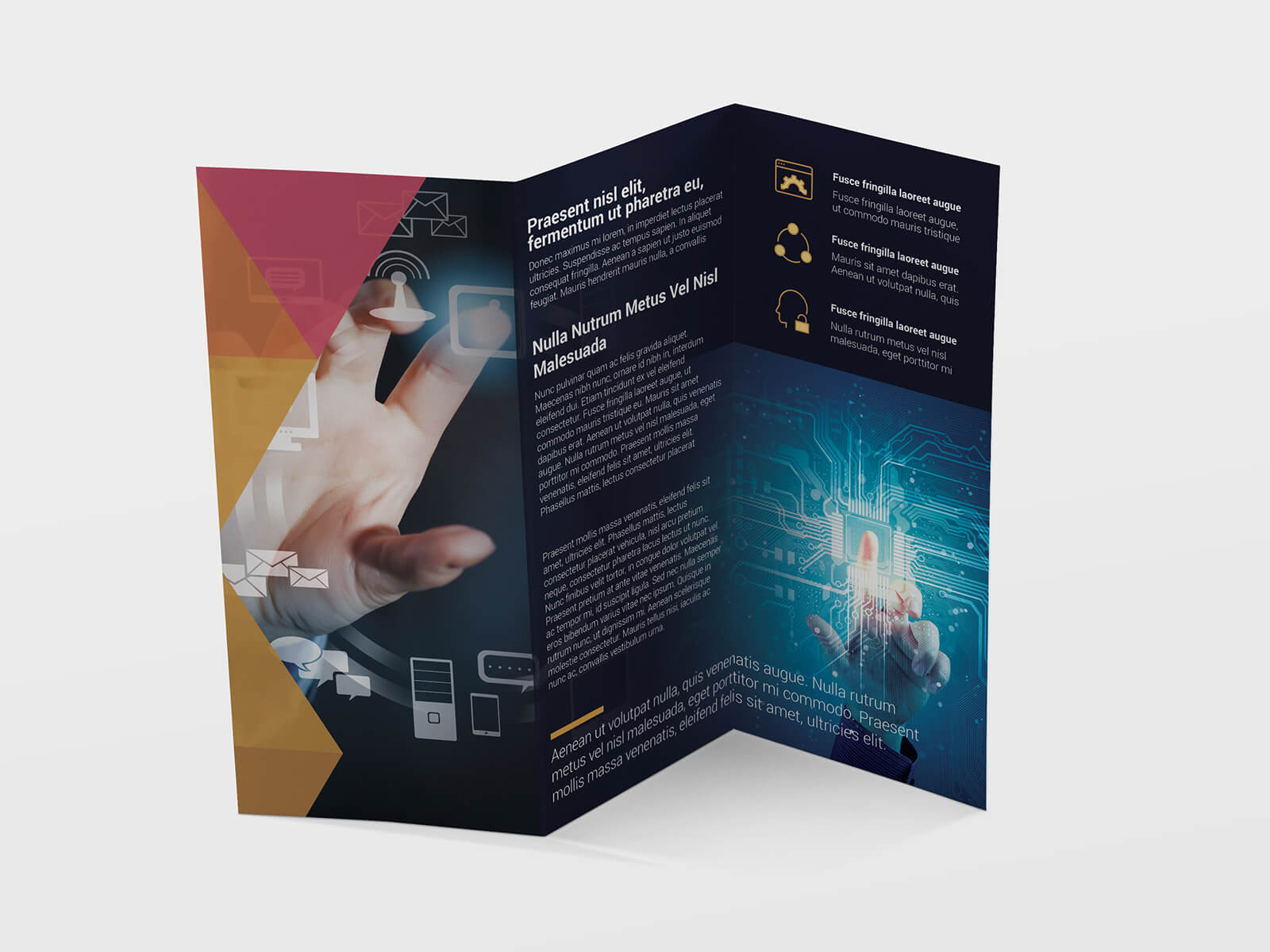Tri fold IT Technology Flyer Template