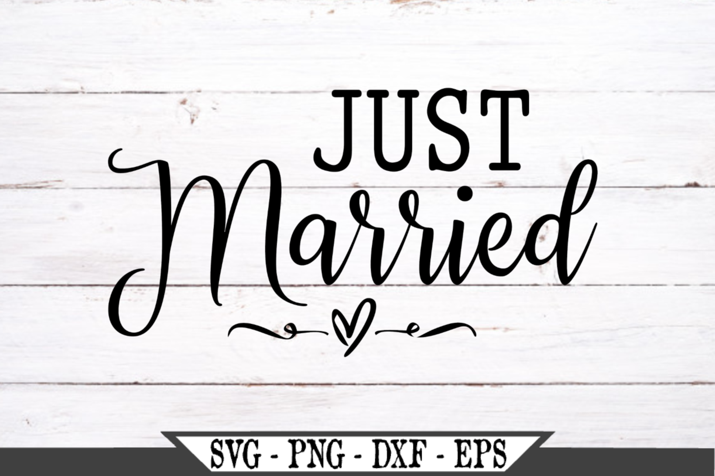 Just Married SVG