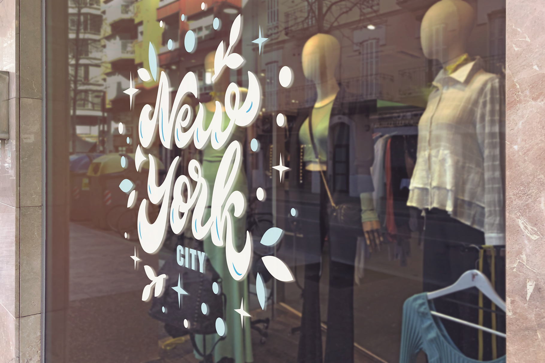 Boutique Glass Mockup (445429) | Mock Ups | Design Bundles