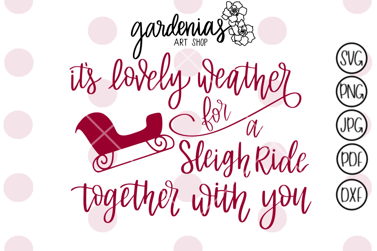 Lovely Weather for a Sleigh Ride Together With You (147721) | SVGs ...