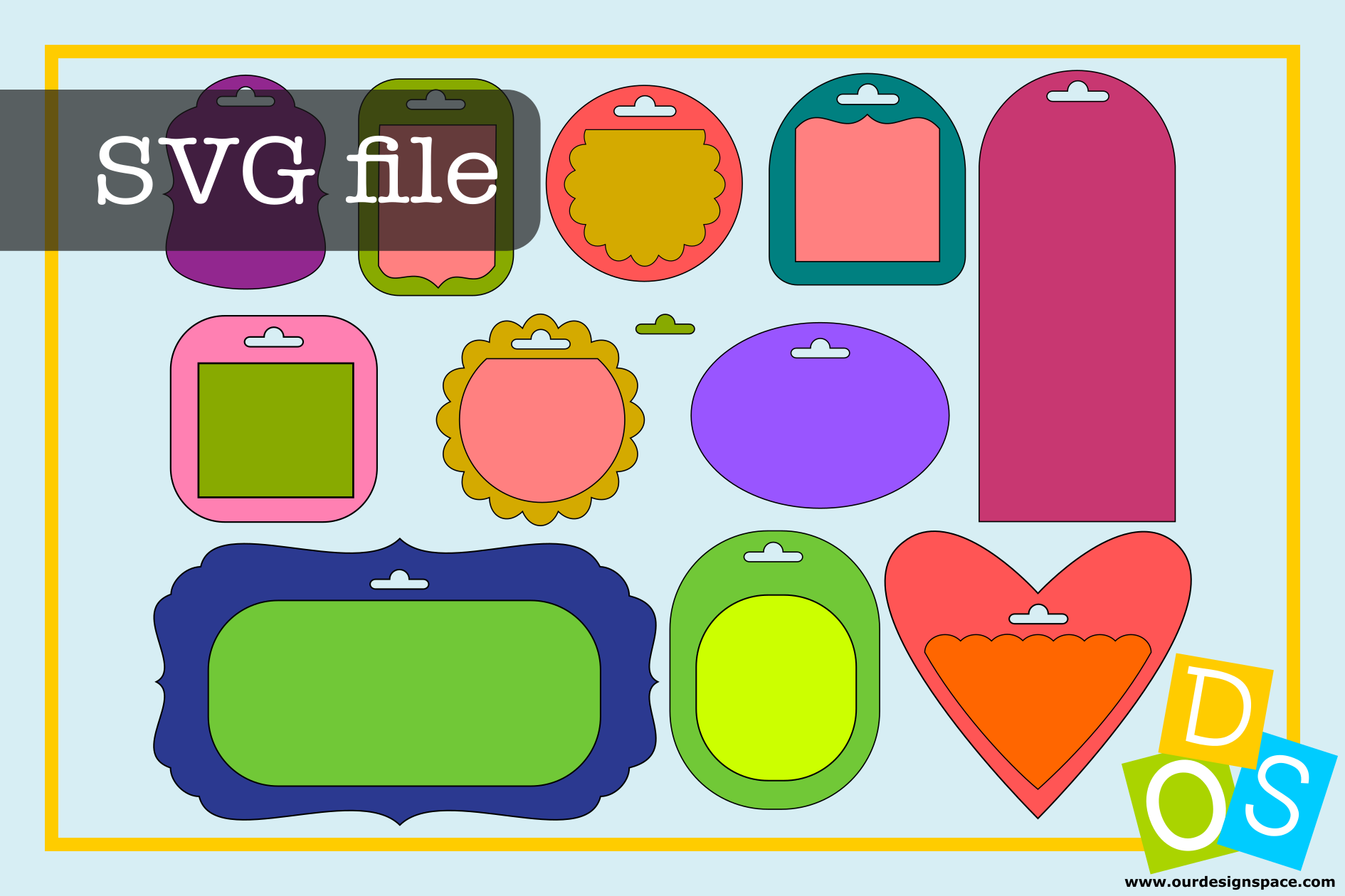 Tags SVG file (96554) | SVGs | Design Bundles