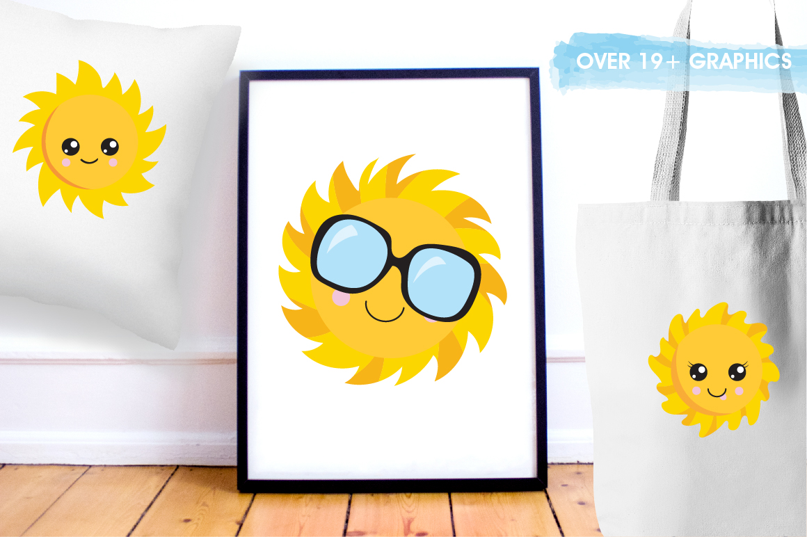 Mister sun graphics and illustrations