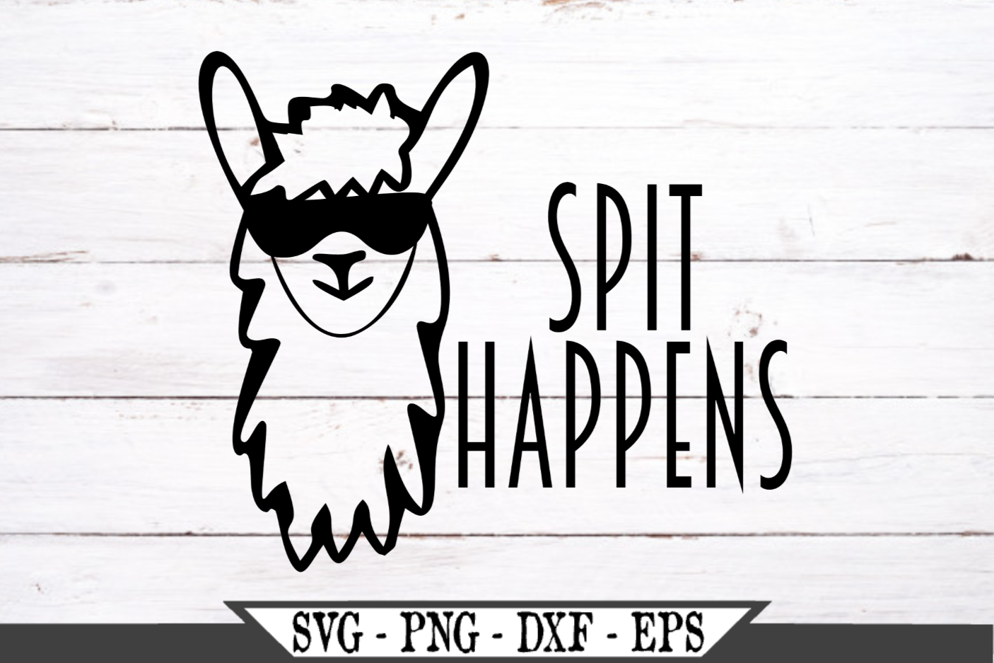 Spit Happens Llama SVG Graphic Design (488345) | SVGs | Design Bundles
