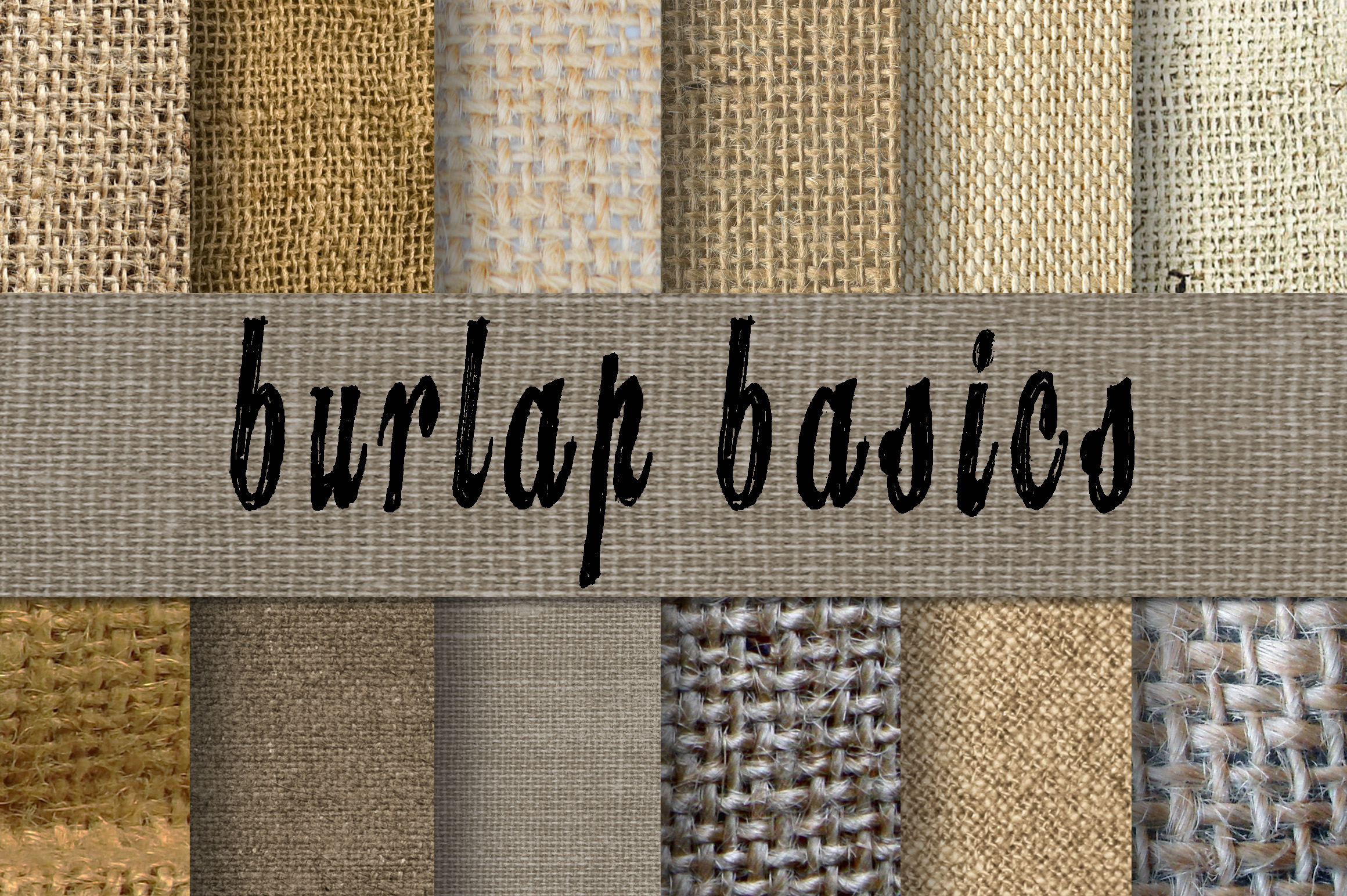 Burlap Textures Digital Paper