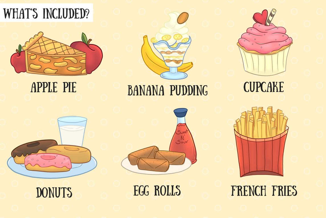 A to Z Fun Foods Clip Art Collection
