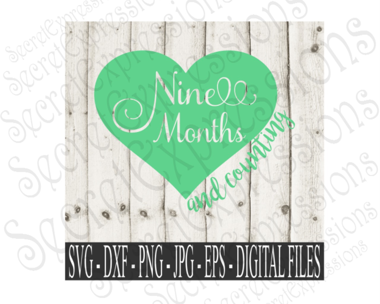 Nine Months And Counting (86780) | SVGs | Design Bundles