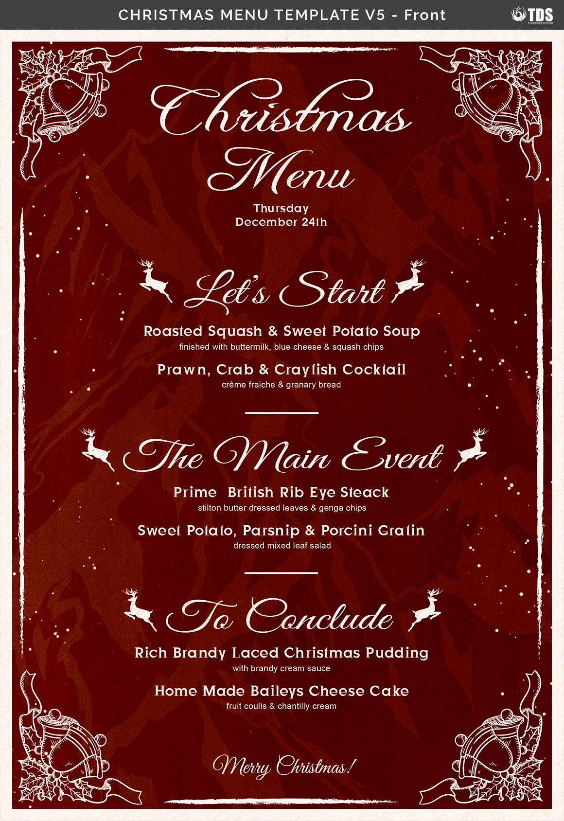 Christmas Menu Template V5