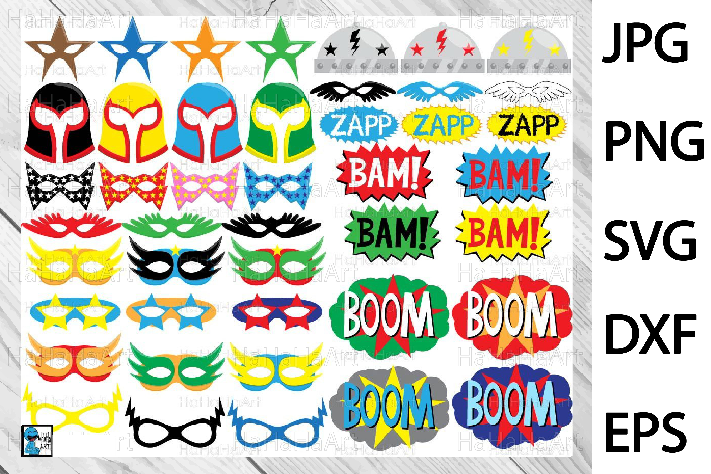 SuperHeros Masks - Print and Cut 135c (256357) | Decorations | Design ...