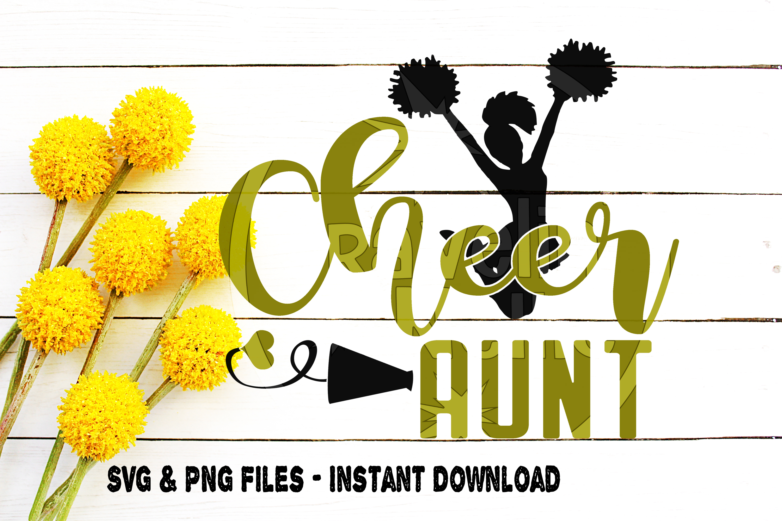 Cheer Aunt SVG Cheerleading Cheerleader Squad Team Aunt
