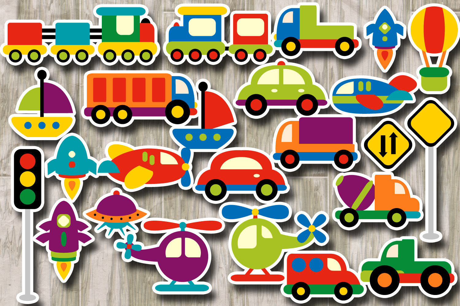 Transportation illustration graphics