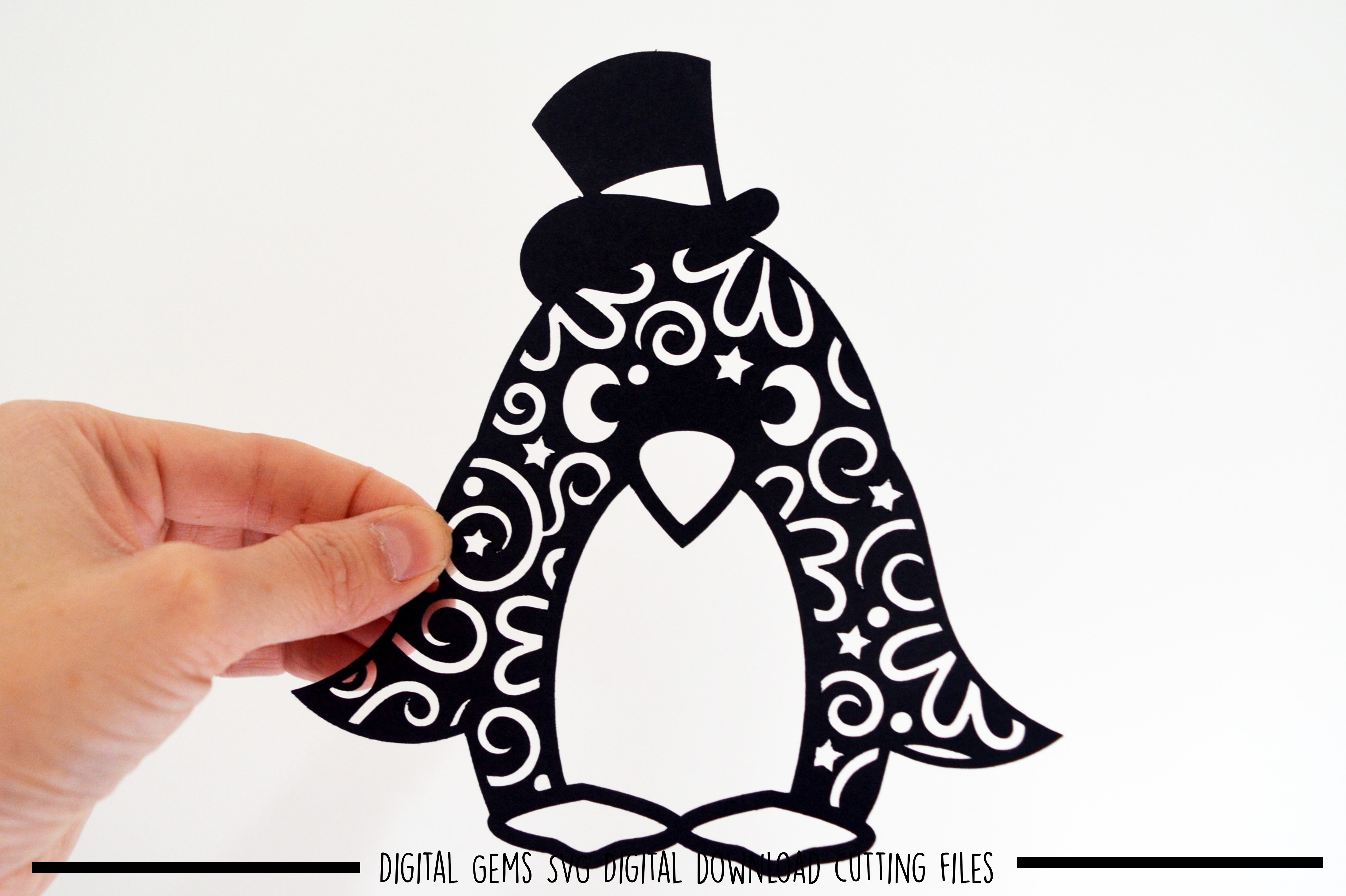 Penguin paper cut SVG / DXF / EPS files (46897) | SVGs | Design Bundles