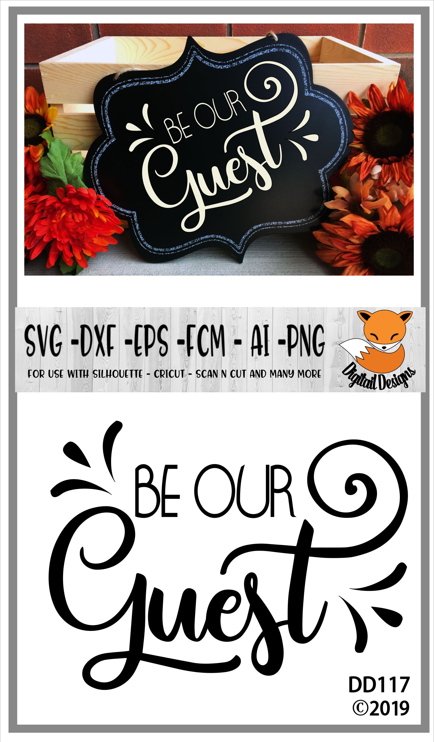 Guest Room Welcome Sign SVG
