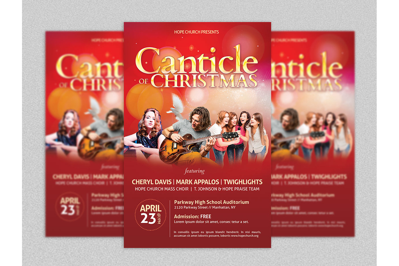 Christmas Concert Flyer Poster Template