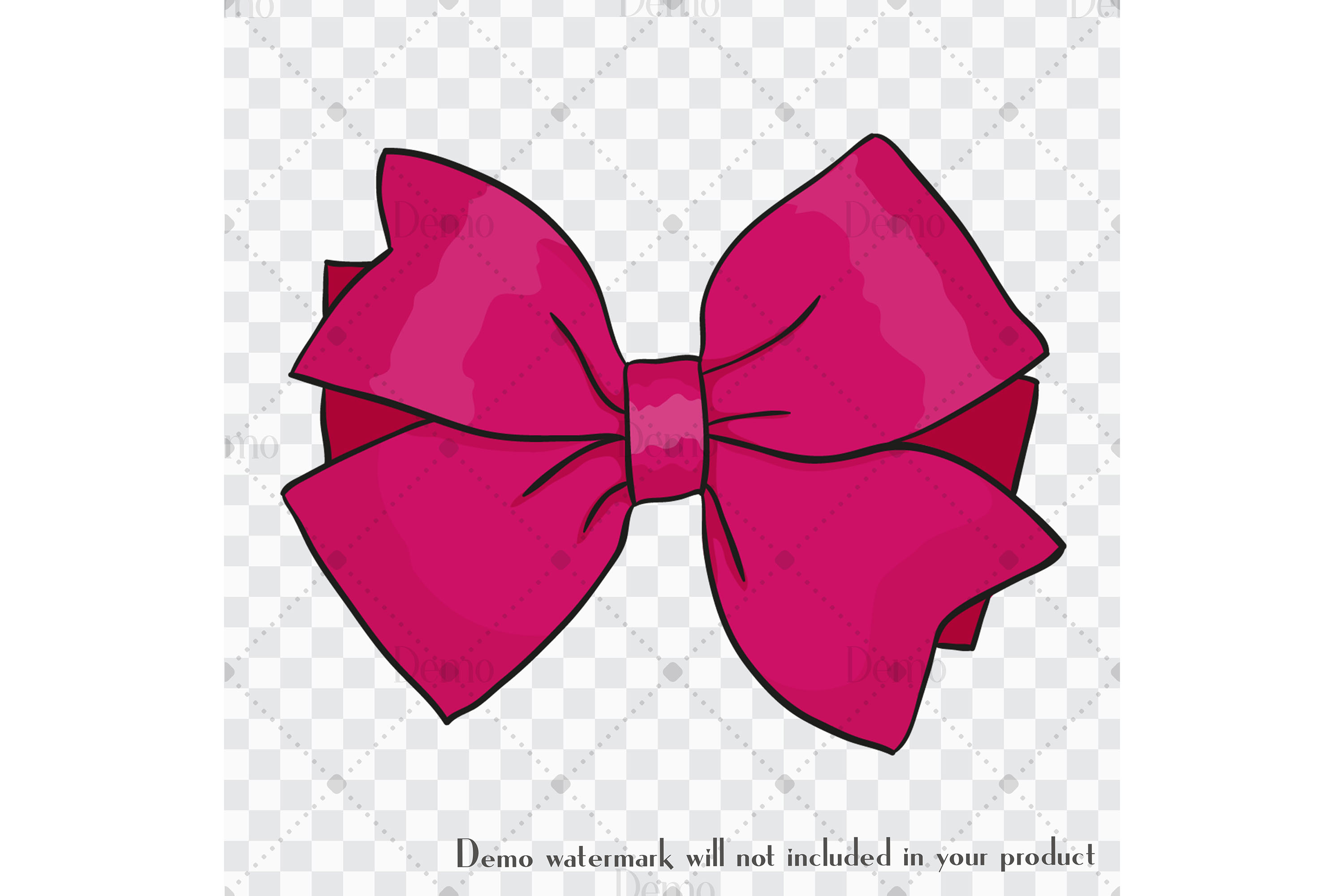 216 Bow Clip Arts in Princess Theme Pink Purple Green Lilac