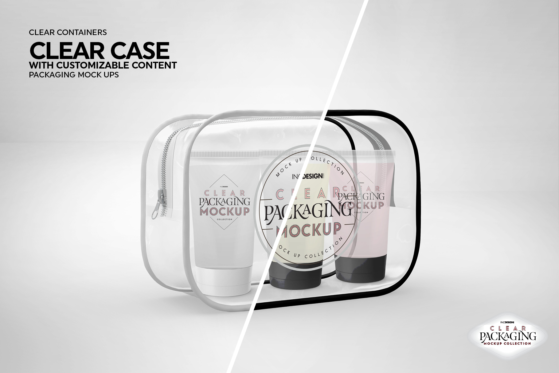 Clear or Opaque Case Packaging Mockup (268257) | Branding | Design Bundles