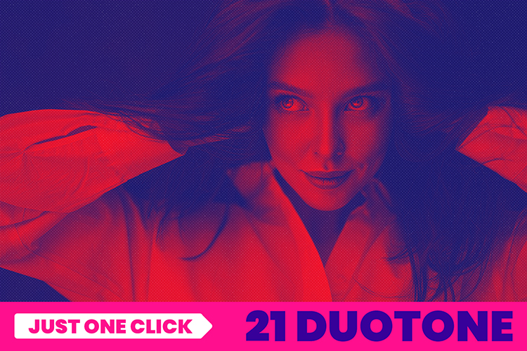 21 Duotone Effect (539338) | Actions | Design Bundles