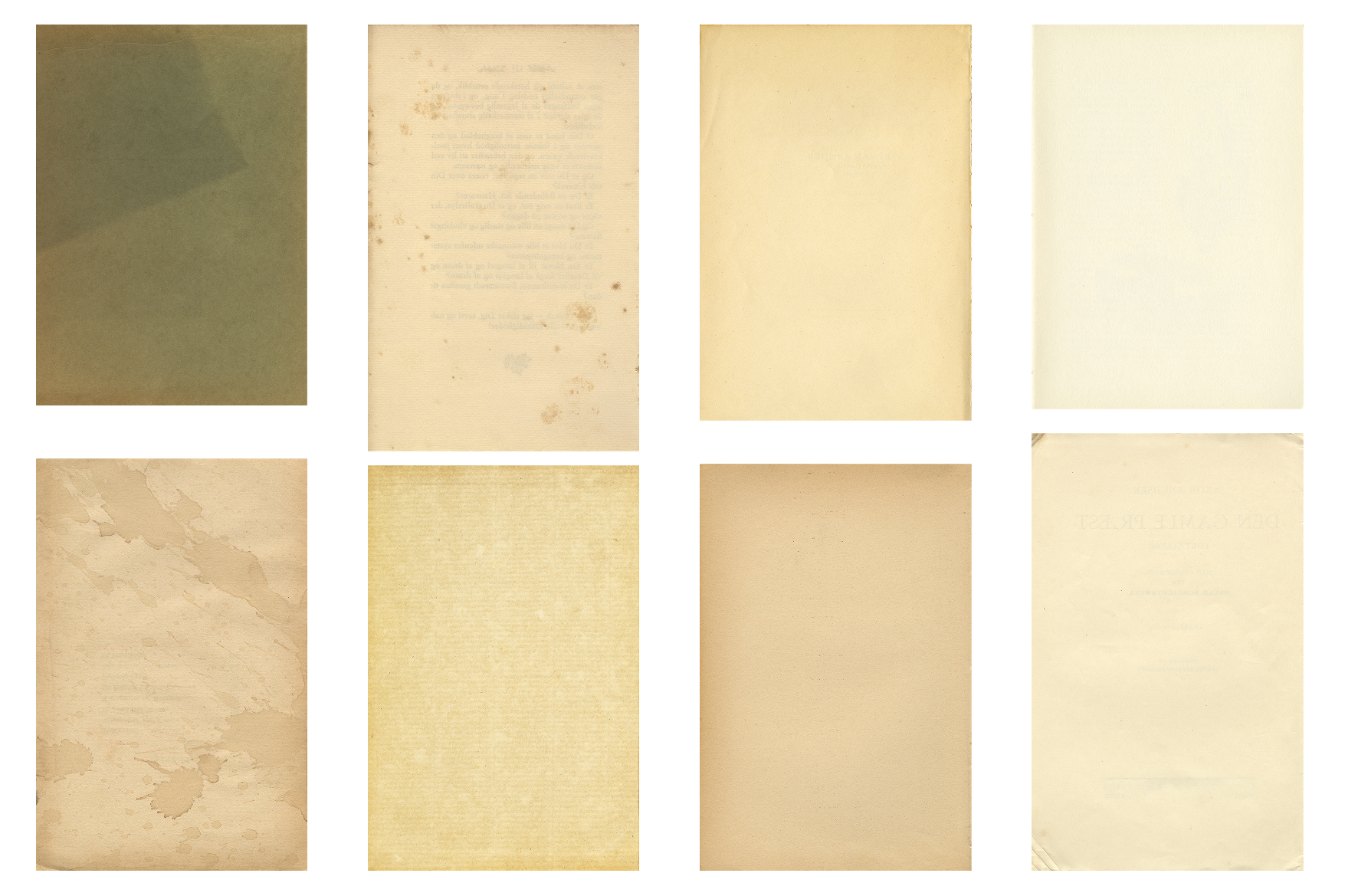 The Dusty Vintage Paper Pack Vol. 1 (116106) | Textures | Design Bundles