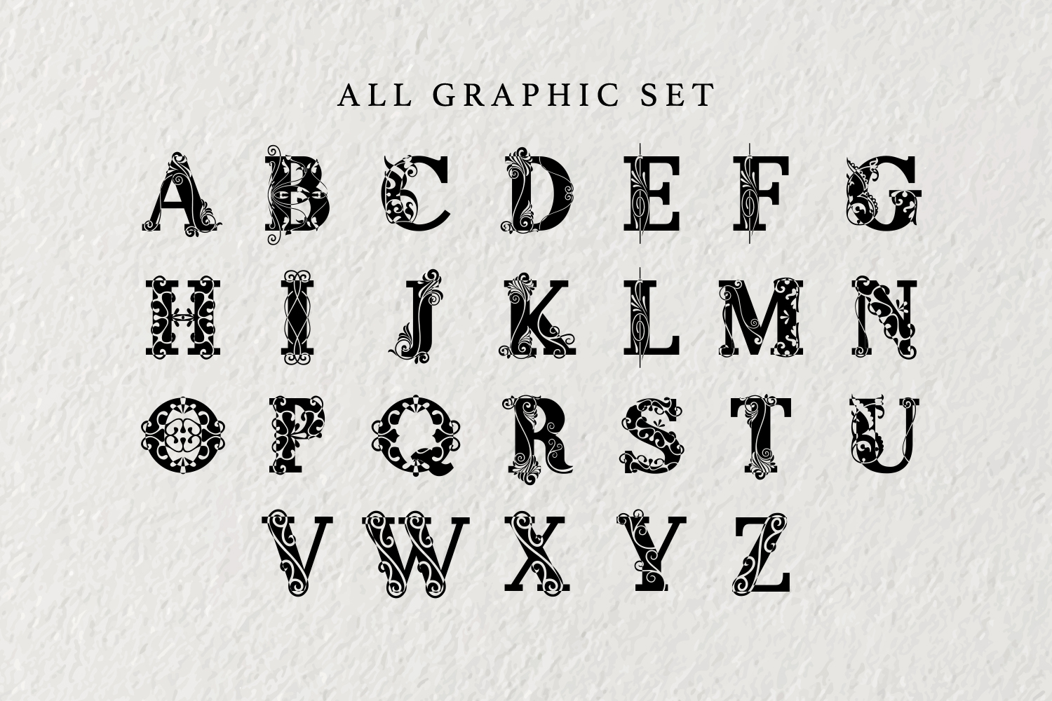 The Decorative Alphabet Set