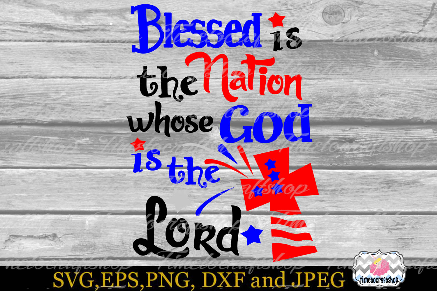 Blessed is the Nation whose God is the Lord (101745) | SVGs | Design ...