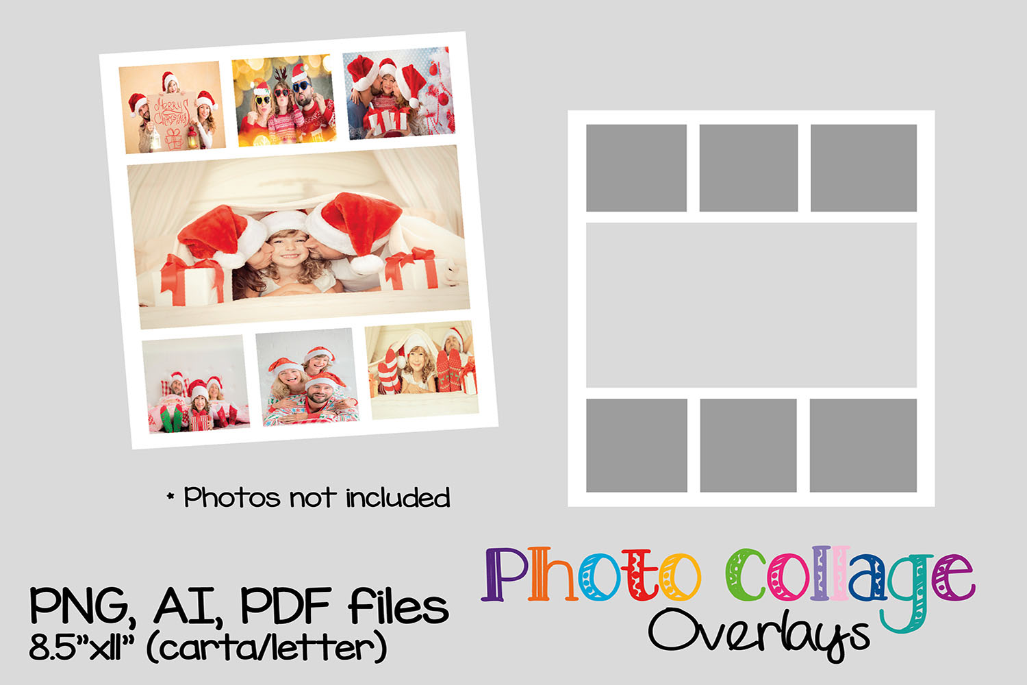 15 Photo collage templates bundle