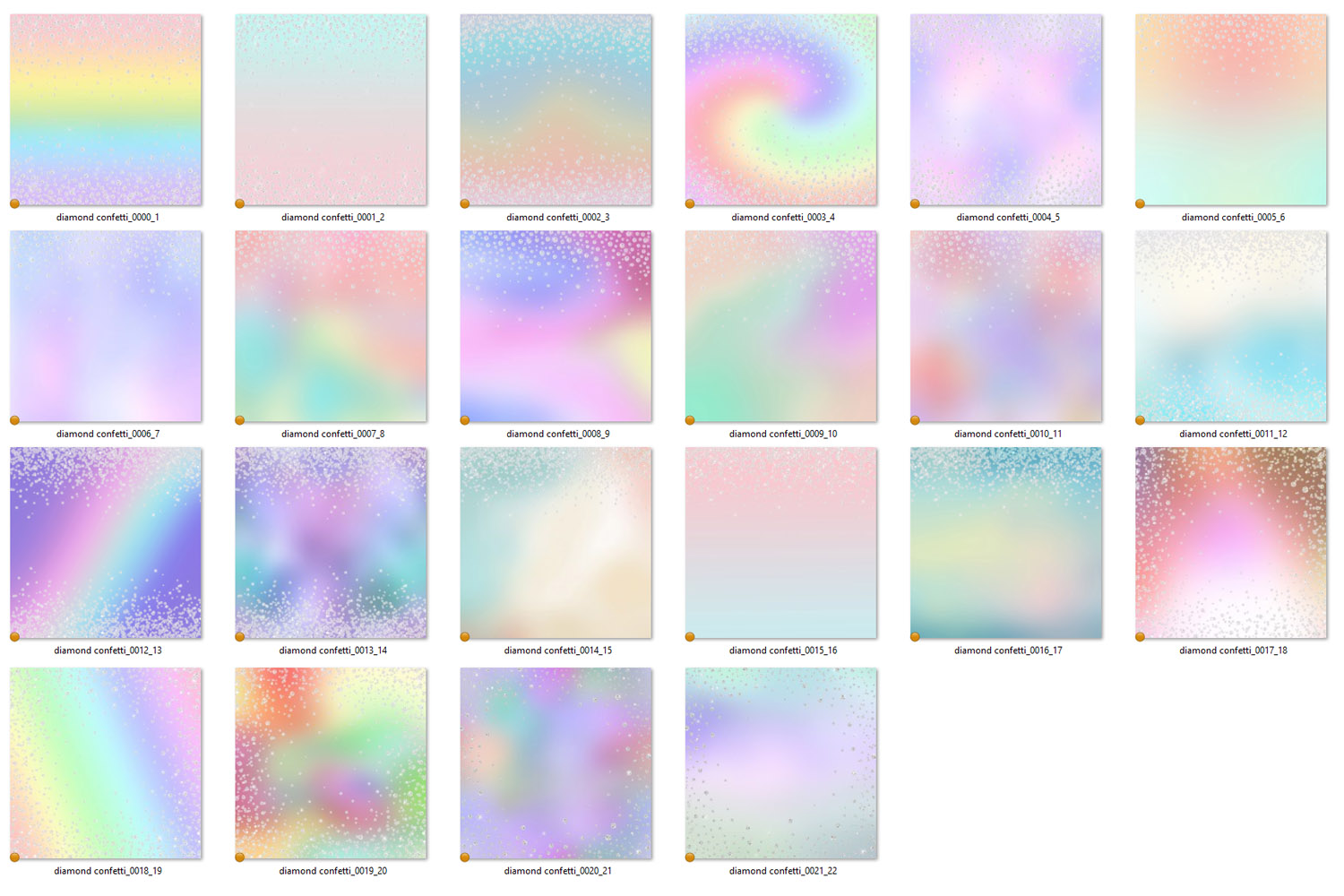 Rainbow Diamond Confetti Digital Paper (268429) | Textures | Design Bundles