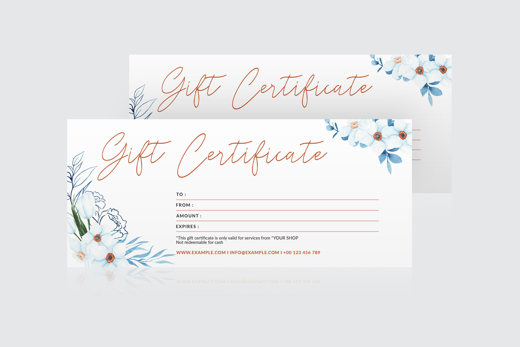 Modern Gift Certificate Template (413737) | Card Making | Design Bundles