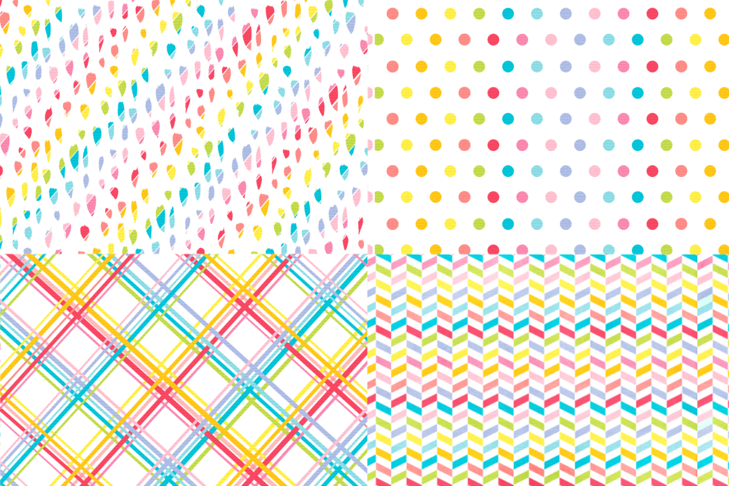 18 Rainbow Collection Patterned Papers - JPG & PDF (112417 ...