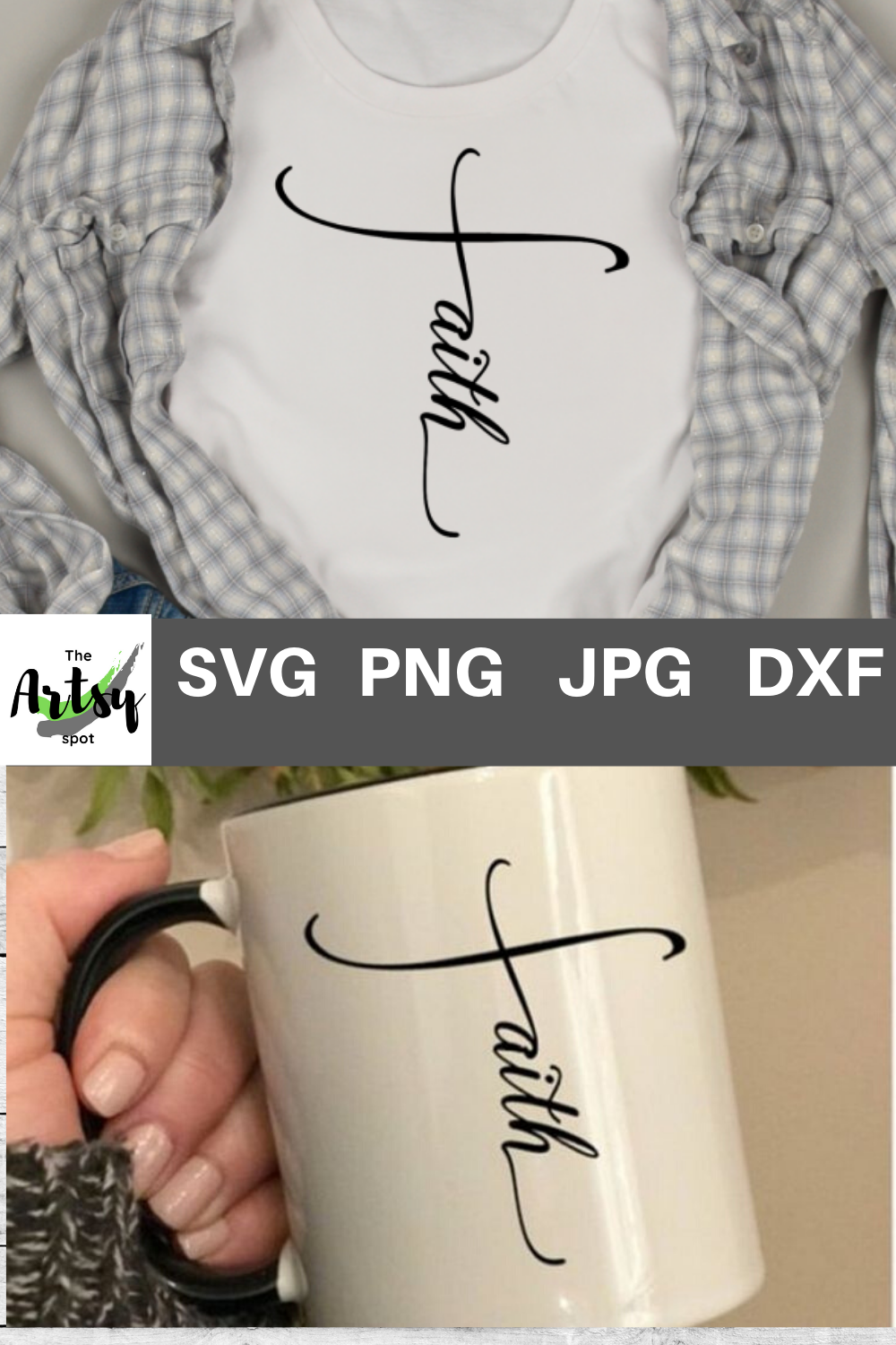 Faith svg Faith cross svg Christian faith and sideways cross