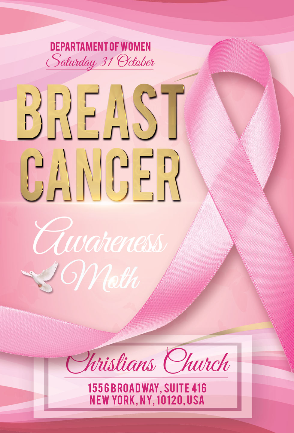 Breast Cancer Awareness Flyer 136817 Flyers Design Bundles