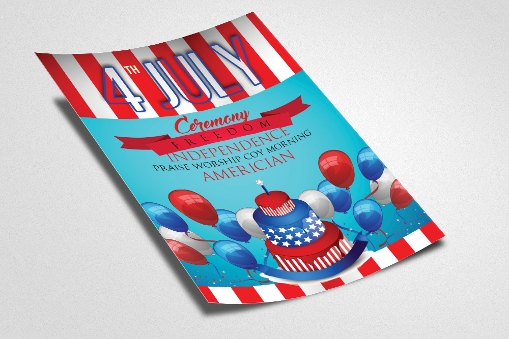 American Flag Day Celebration Flyer (93532) | Flyers | Design Bundles