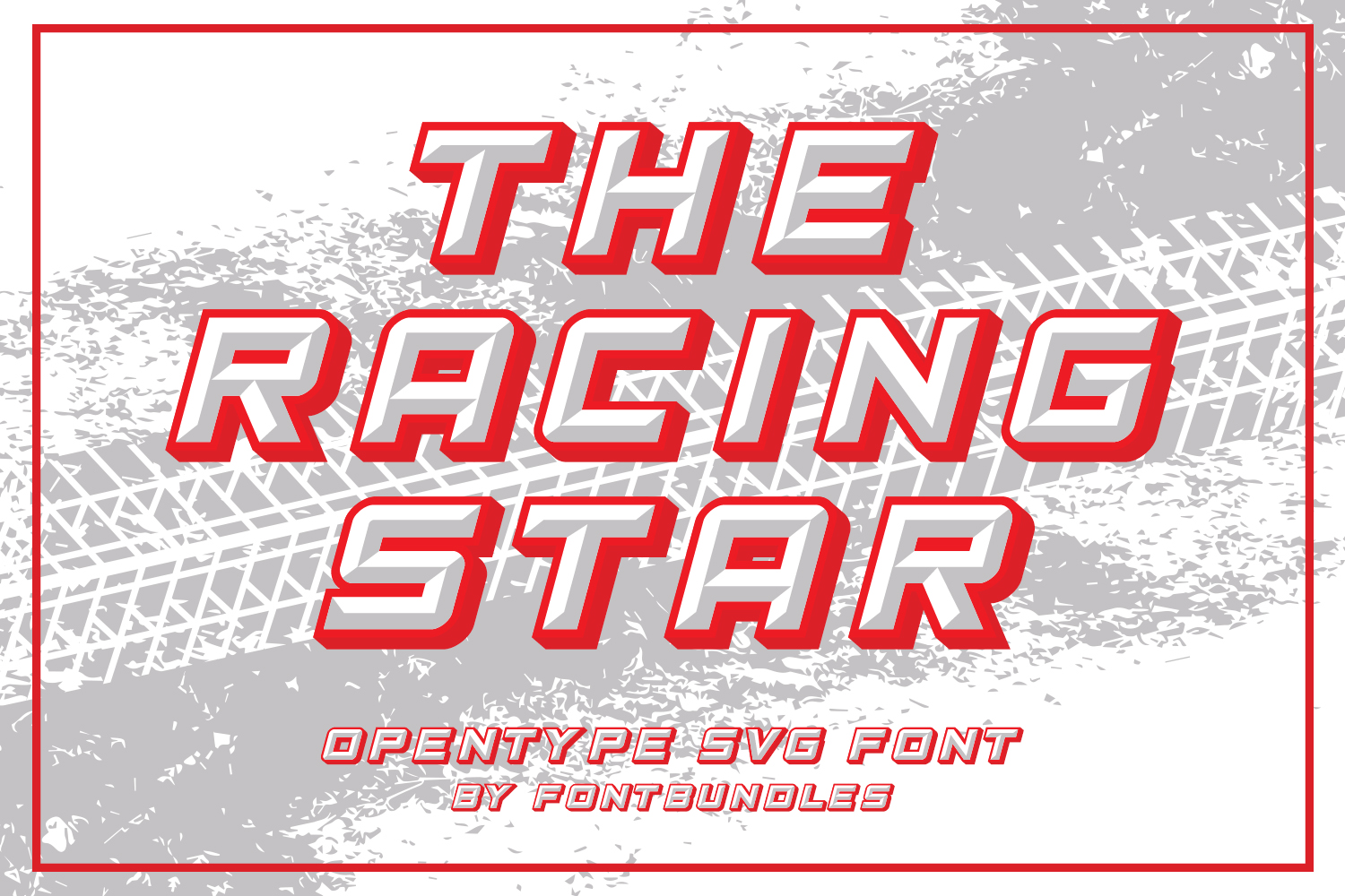 The Racing Star - SVG Font