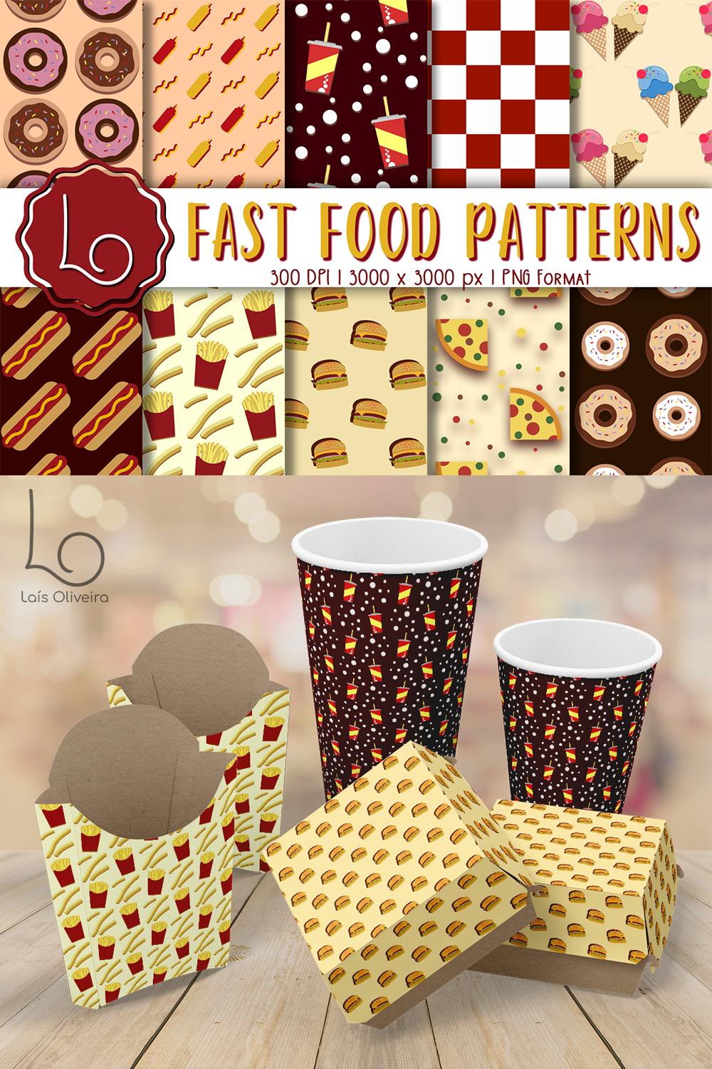Fast Food Digital Patterns